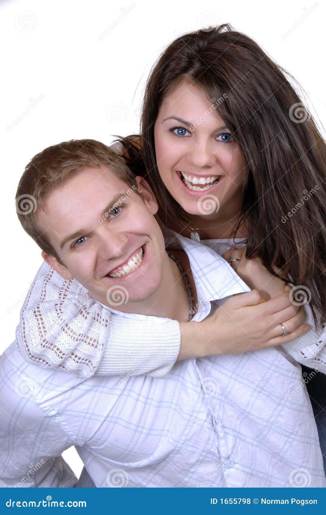 Piggyback Ride 2 stock photo. Image of pretty, casual - 1655798