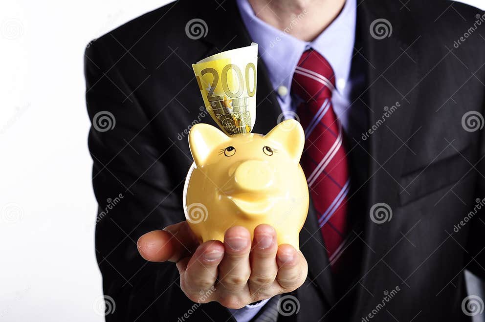 Piggybank stock photo. Image of broker, caucasian, profit - 20974780