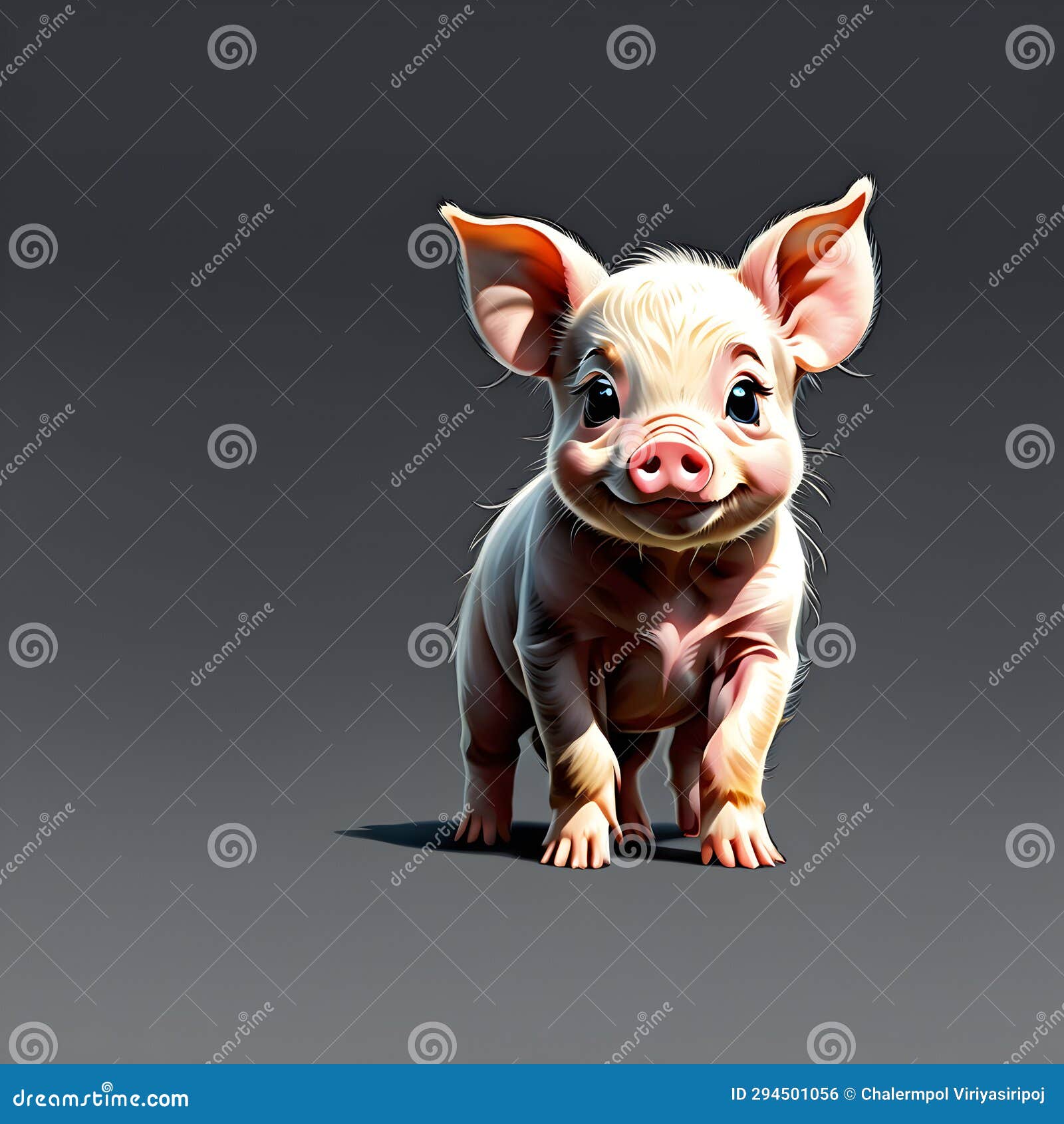 Piglet Isolated, Transparent Vector Style. Stock Illustration ...
