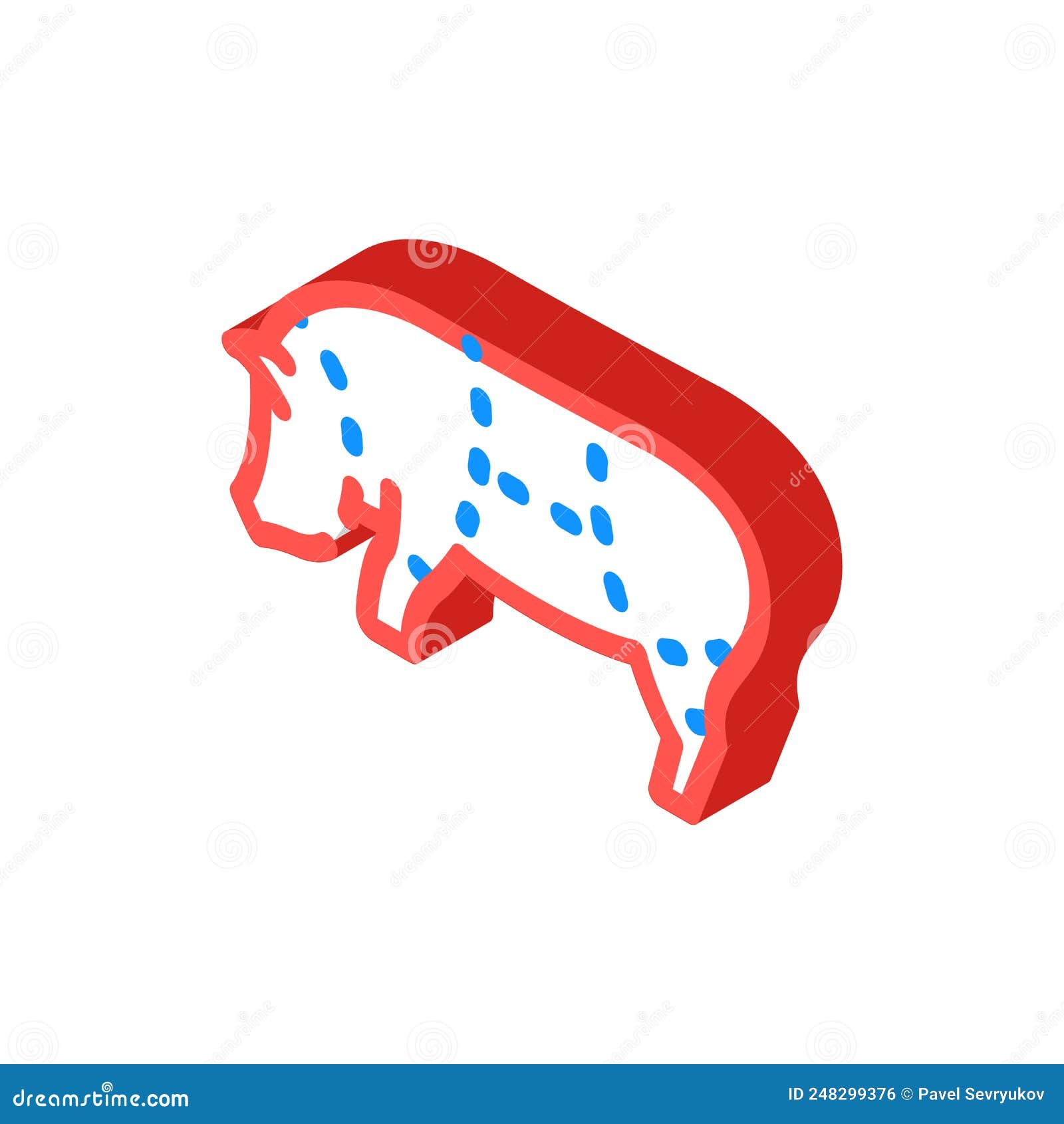 Piglet Icon. Vector Image, Pig Silhouette, Isolated On White Background ...