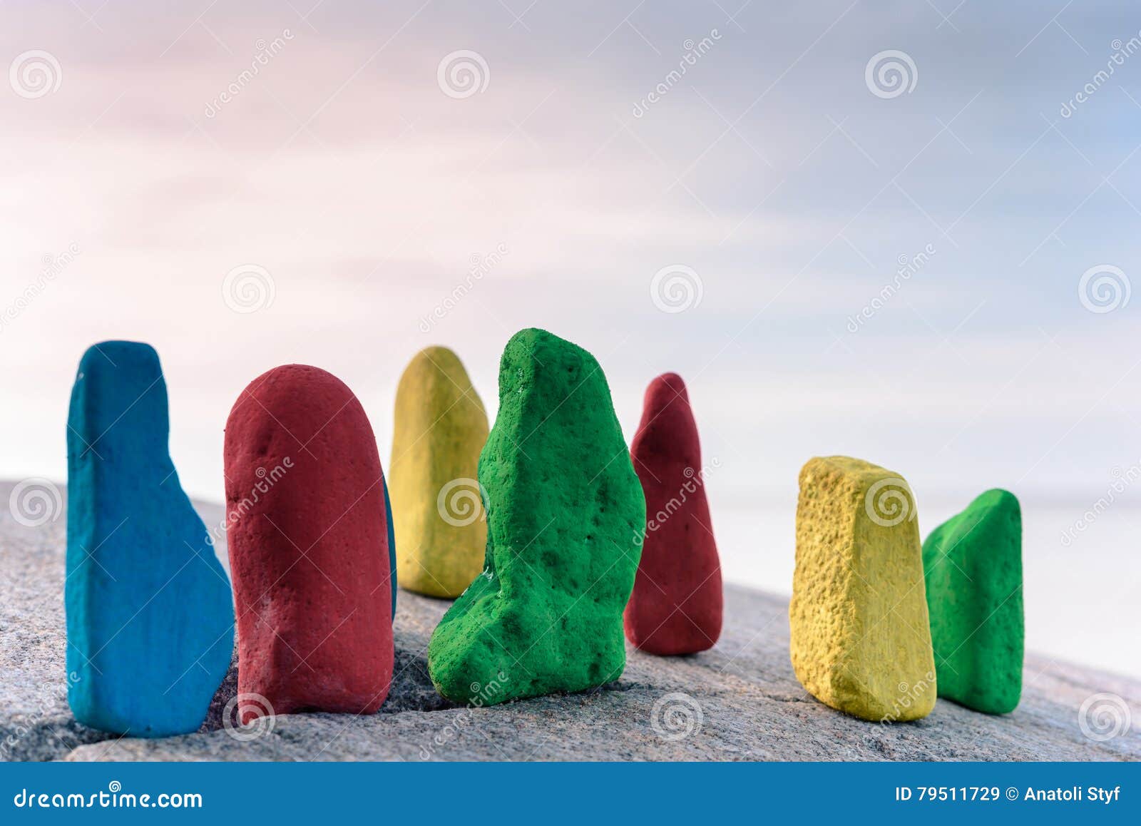 Pigment on stones stock image. Image of equilibrium, dyed - 79511729