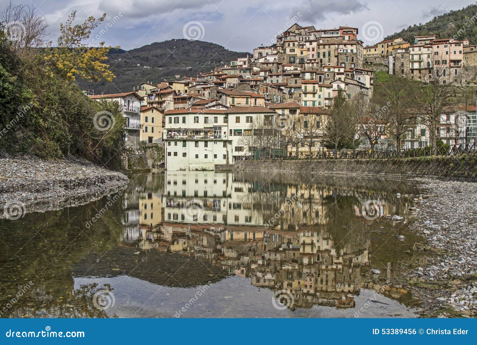 Pigna stock photo. Image of village, mountains, town - 53389456