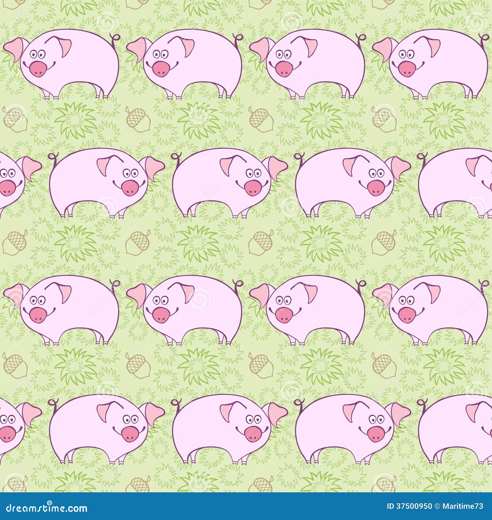 Pigs. Background, Illustration. Stock Illustration - Illustration of ...