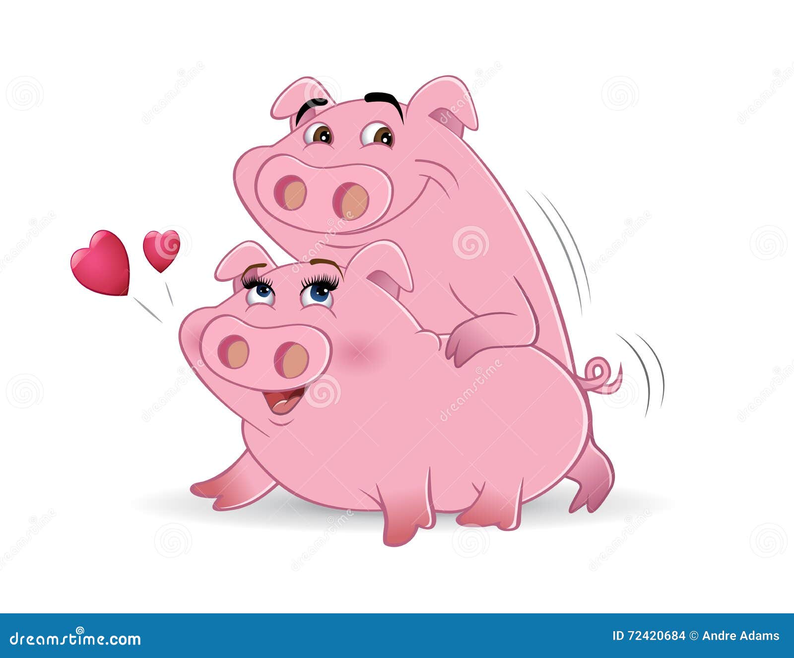 Pigs mating stock illustration. Illustration of farm - 72420684