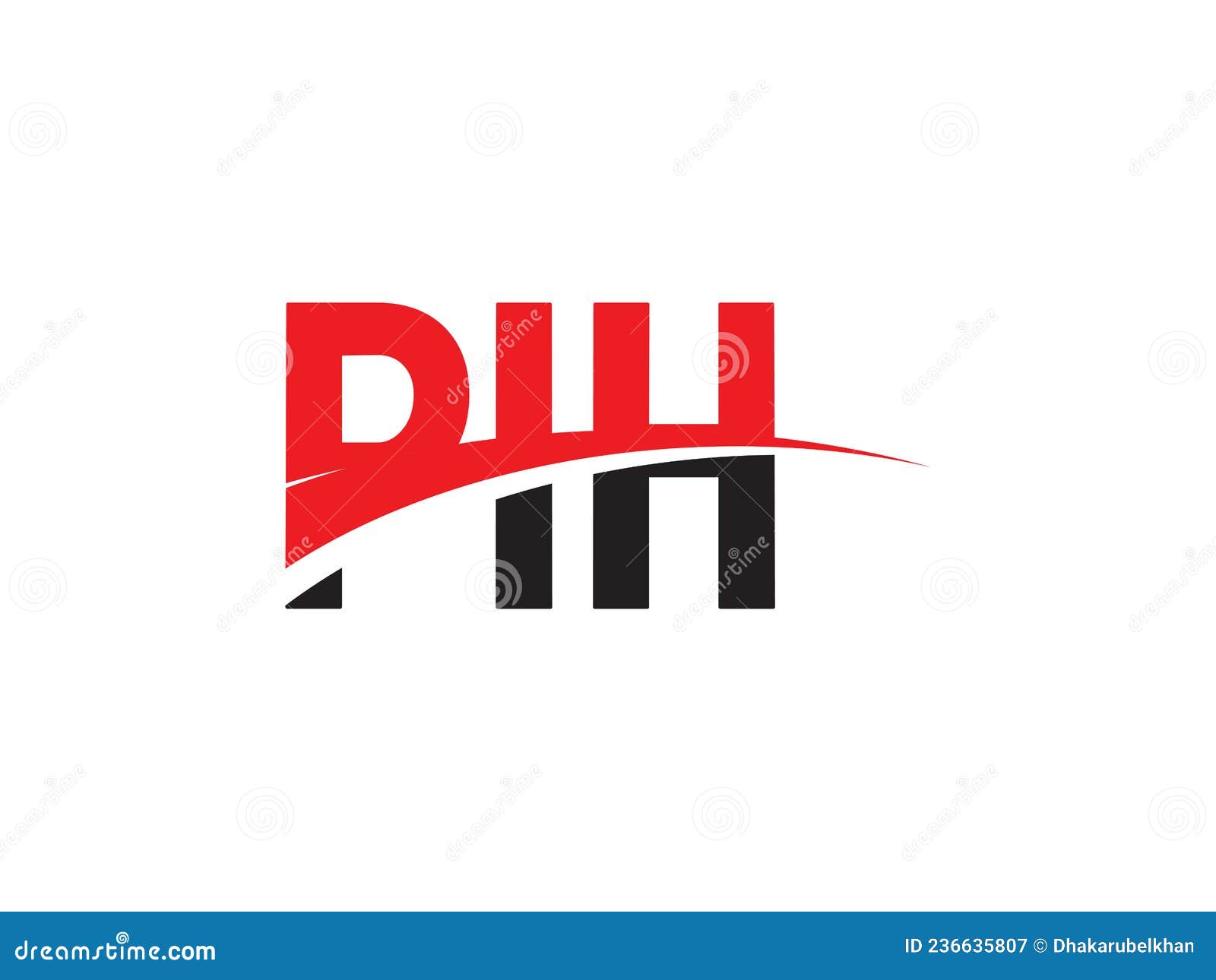 PIH Letter Initial Logo Design Vector Illustration Stock Vector ...