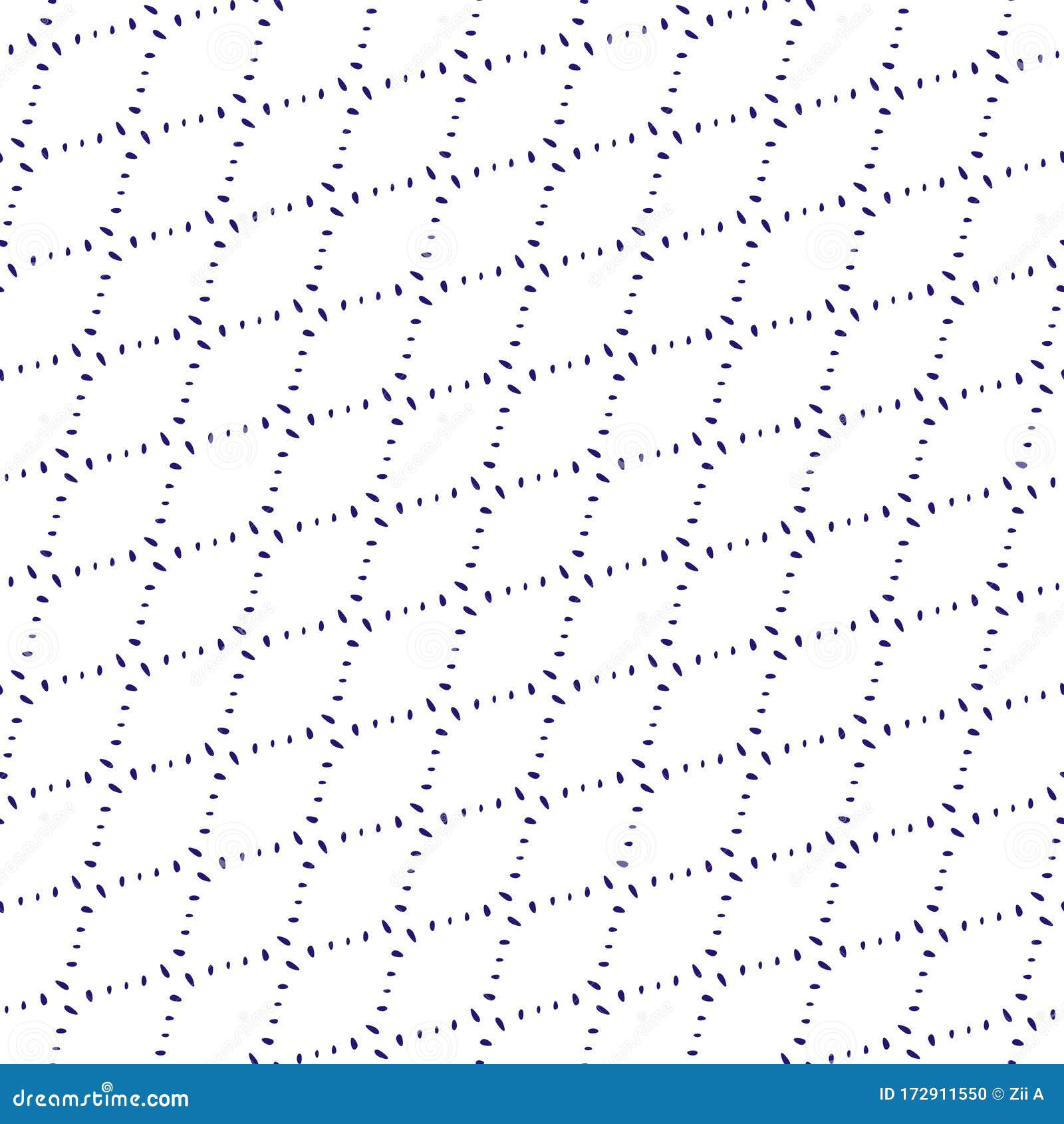 Abstract Oval Diagonal Line Blue White Seamless Pattern Design Shape ...