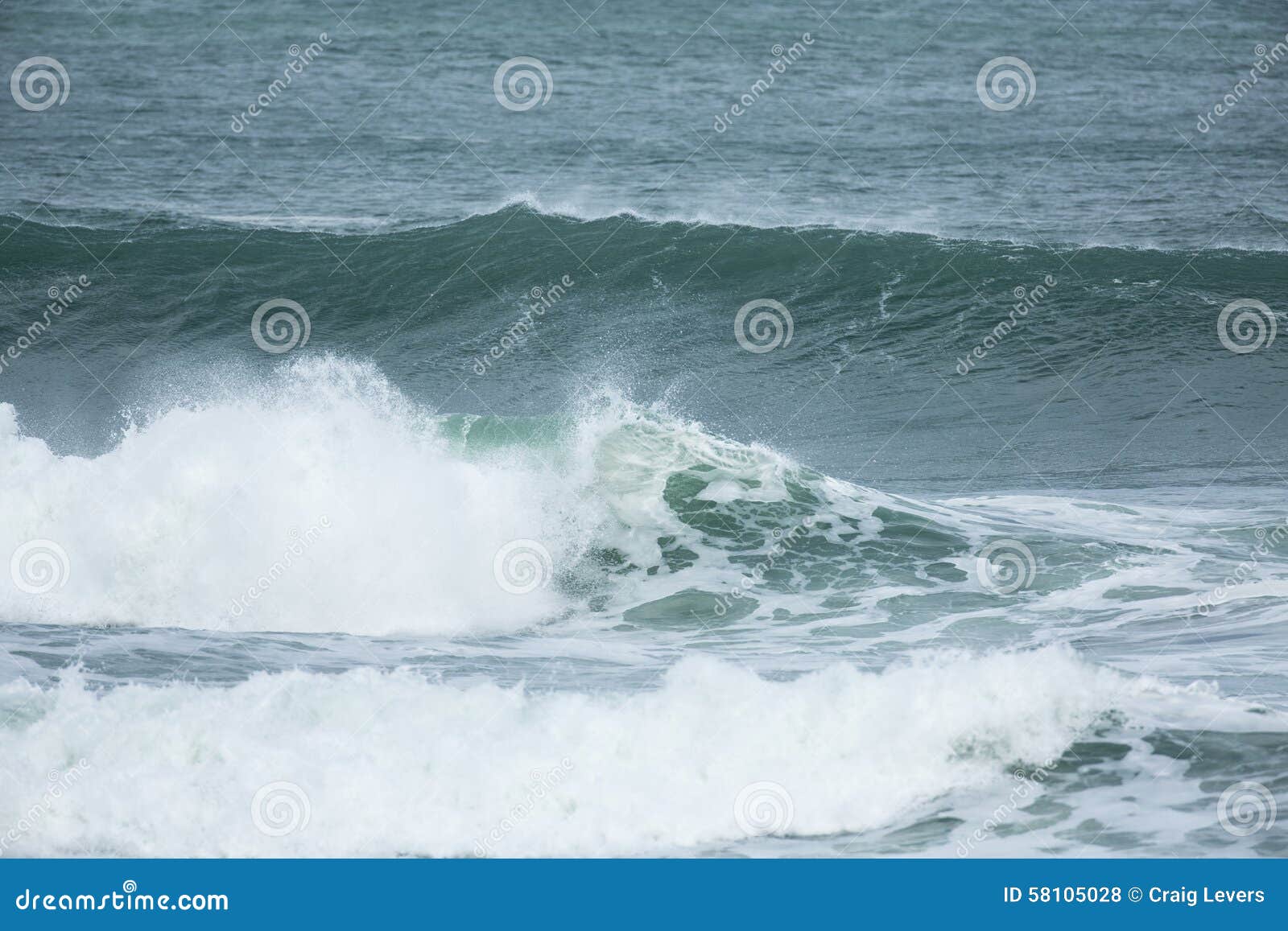 Piha Surf stock photo. Image of breaking, winter, auckland - 58105028