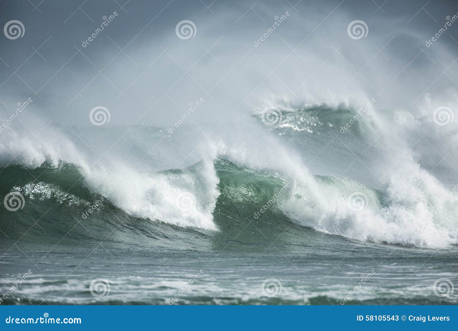 Piha surf stock image. Image of waves, surge, winter - 58105543