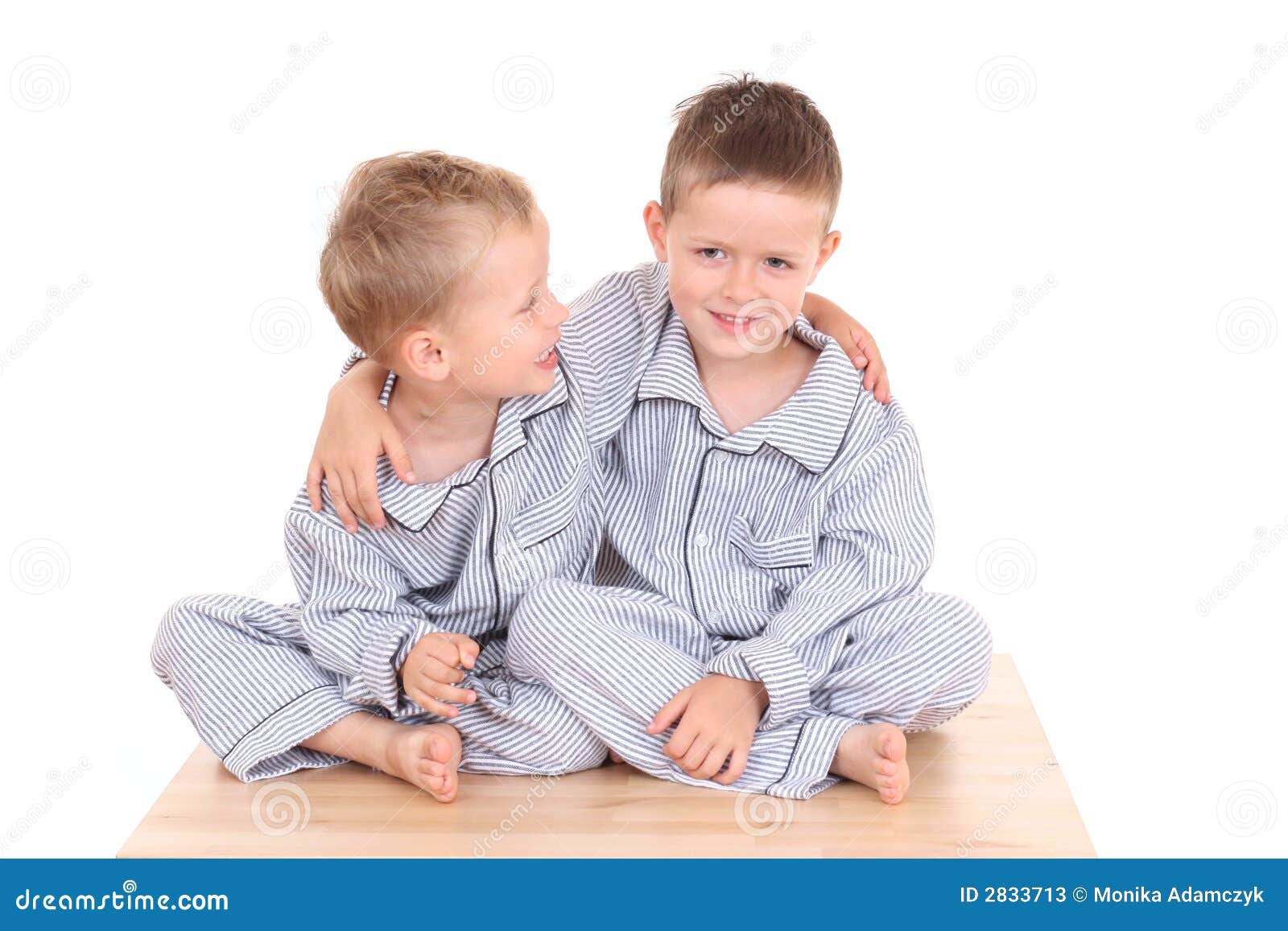 Pijama boys stock image. Image of innocence, kids, brothers - 2833713