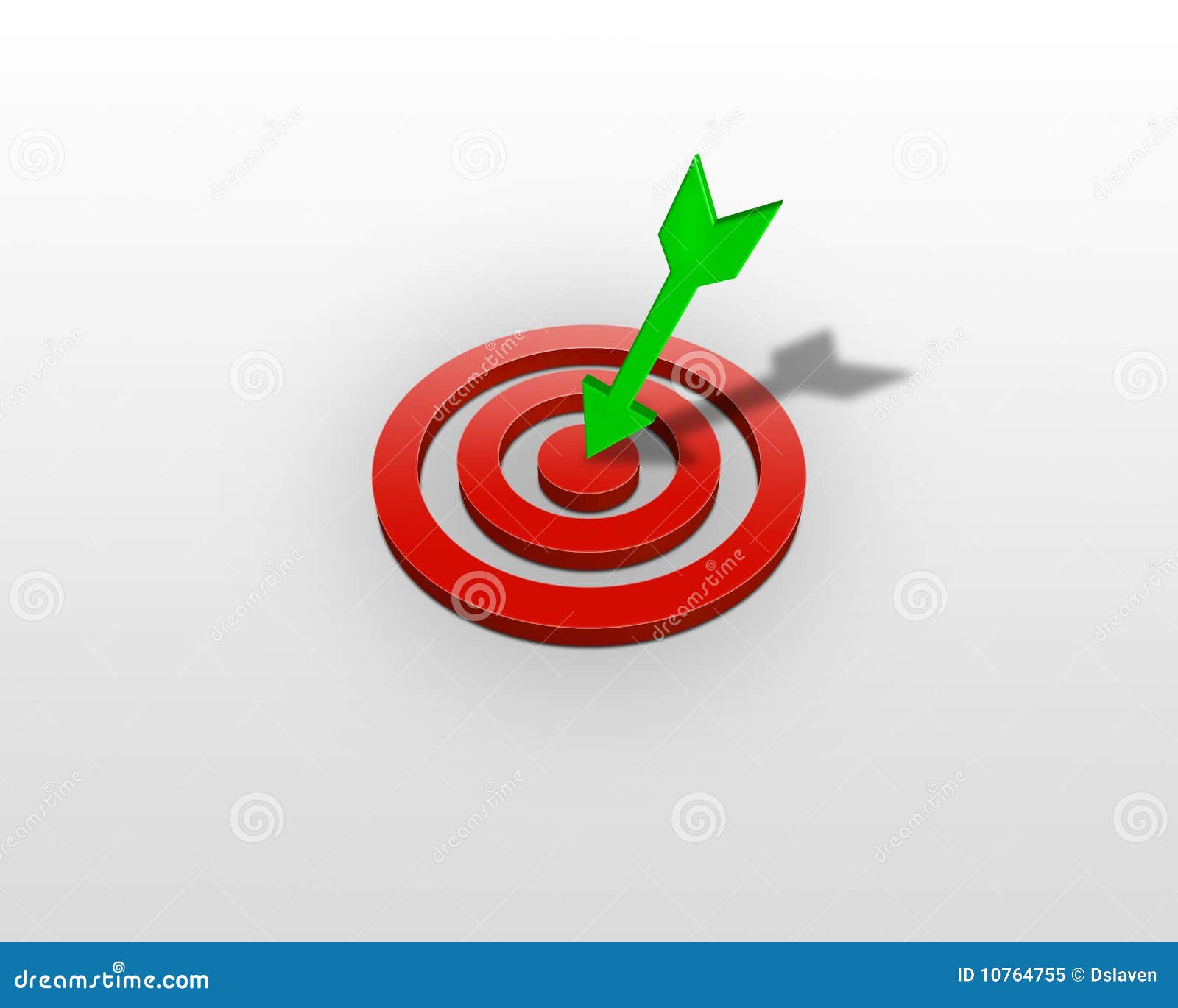 Pijl en doel stock illustratie. Illustration of precisie - 10764755