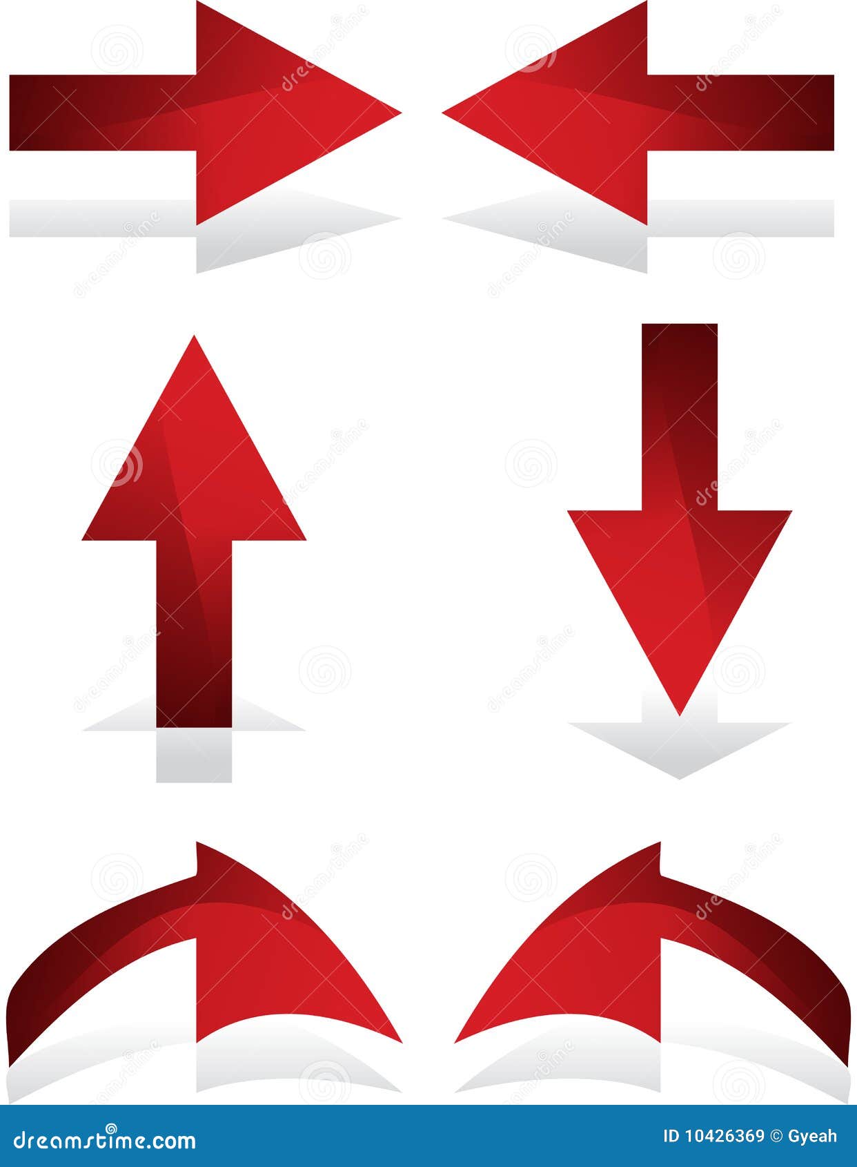 Pijlen vector illustratie. Illustration of symbool, apparaatje - 10426369