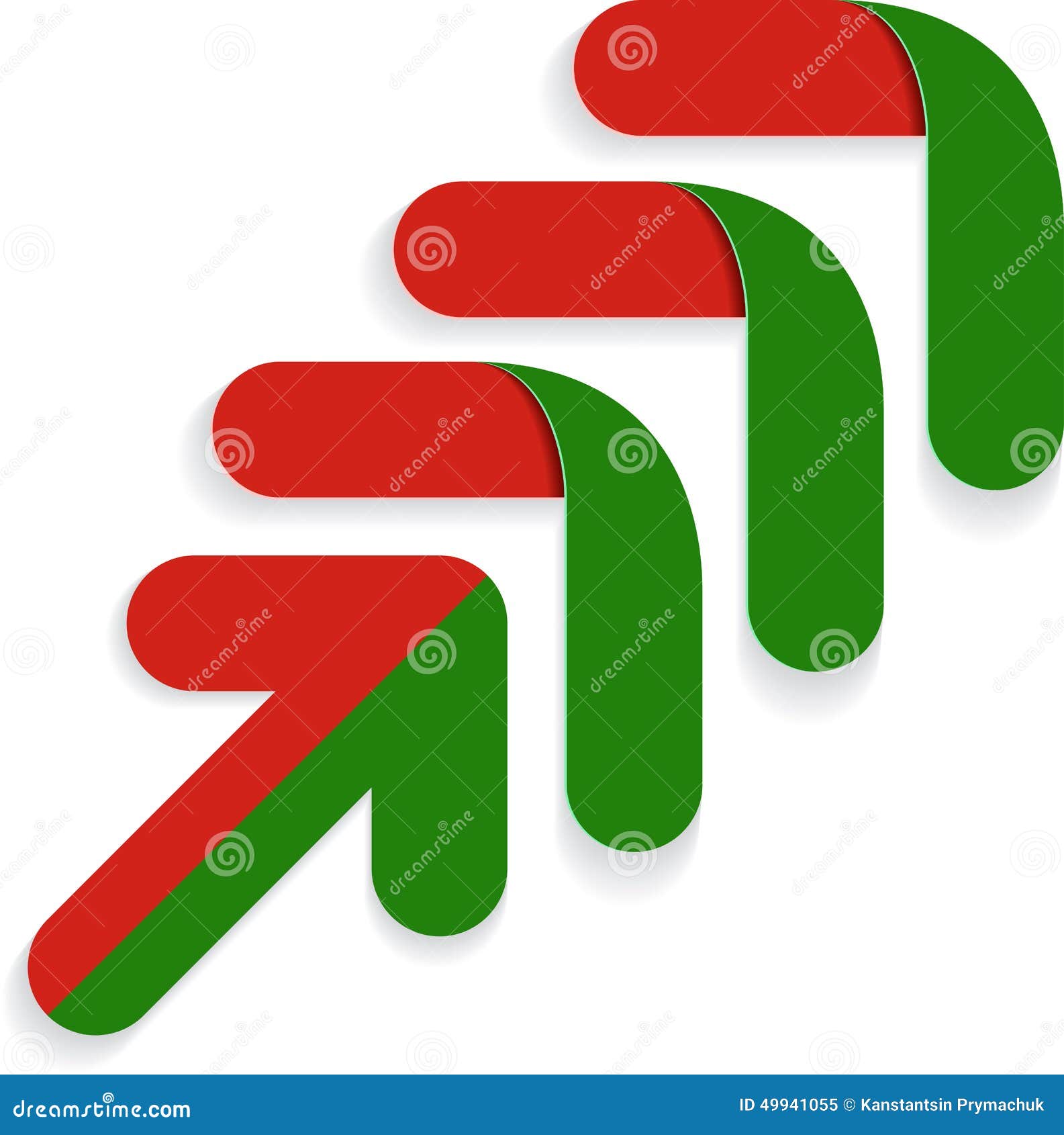 Pijlen in De Vorm Van Document Stickers Vector Vector Illustratie ...