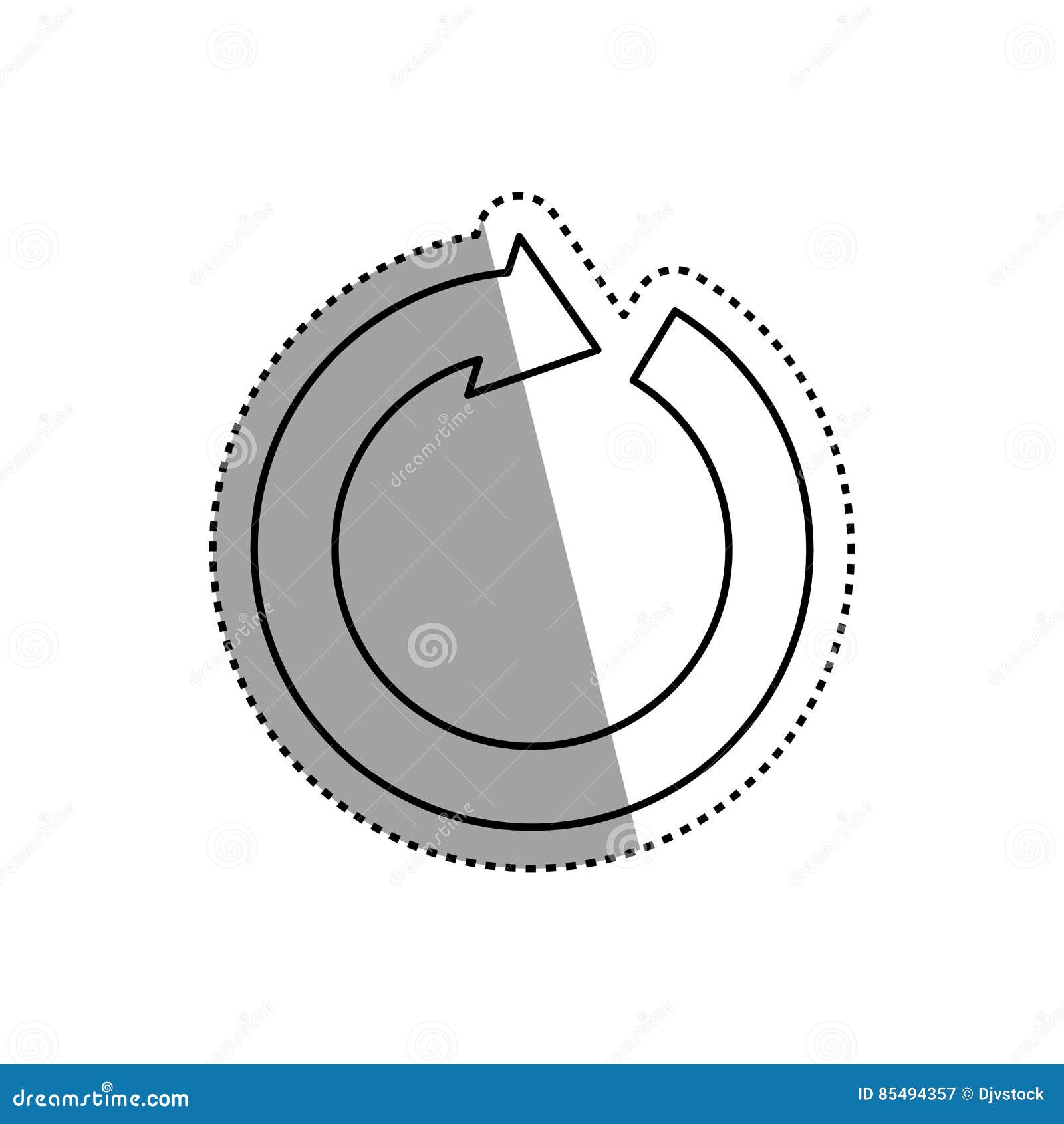 Pijlen om cyclus stock illustratie. Illustration of ontwerp - 85494357