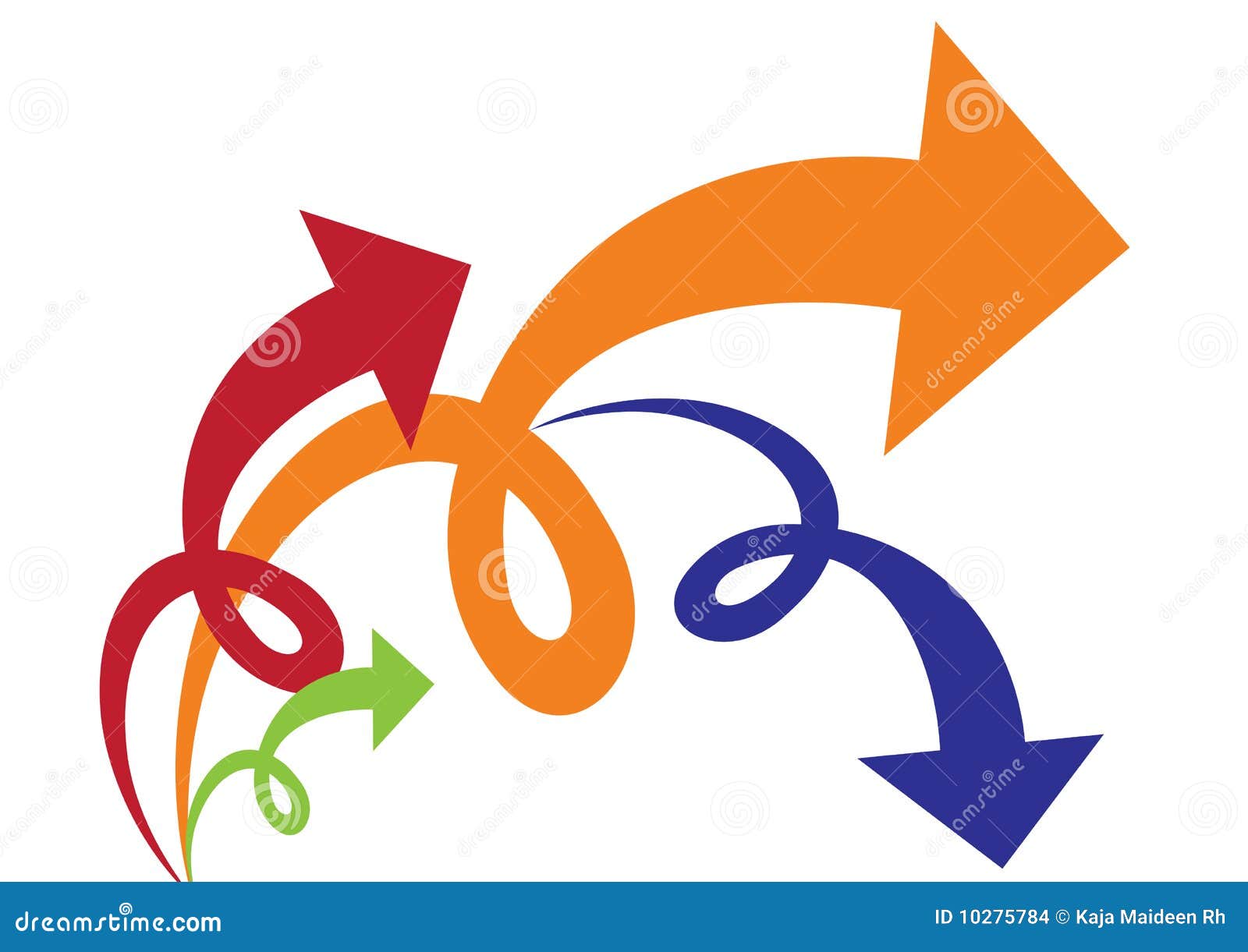 Pijlen - vector vector illustratie. Illustration of motie - 10275784