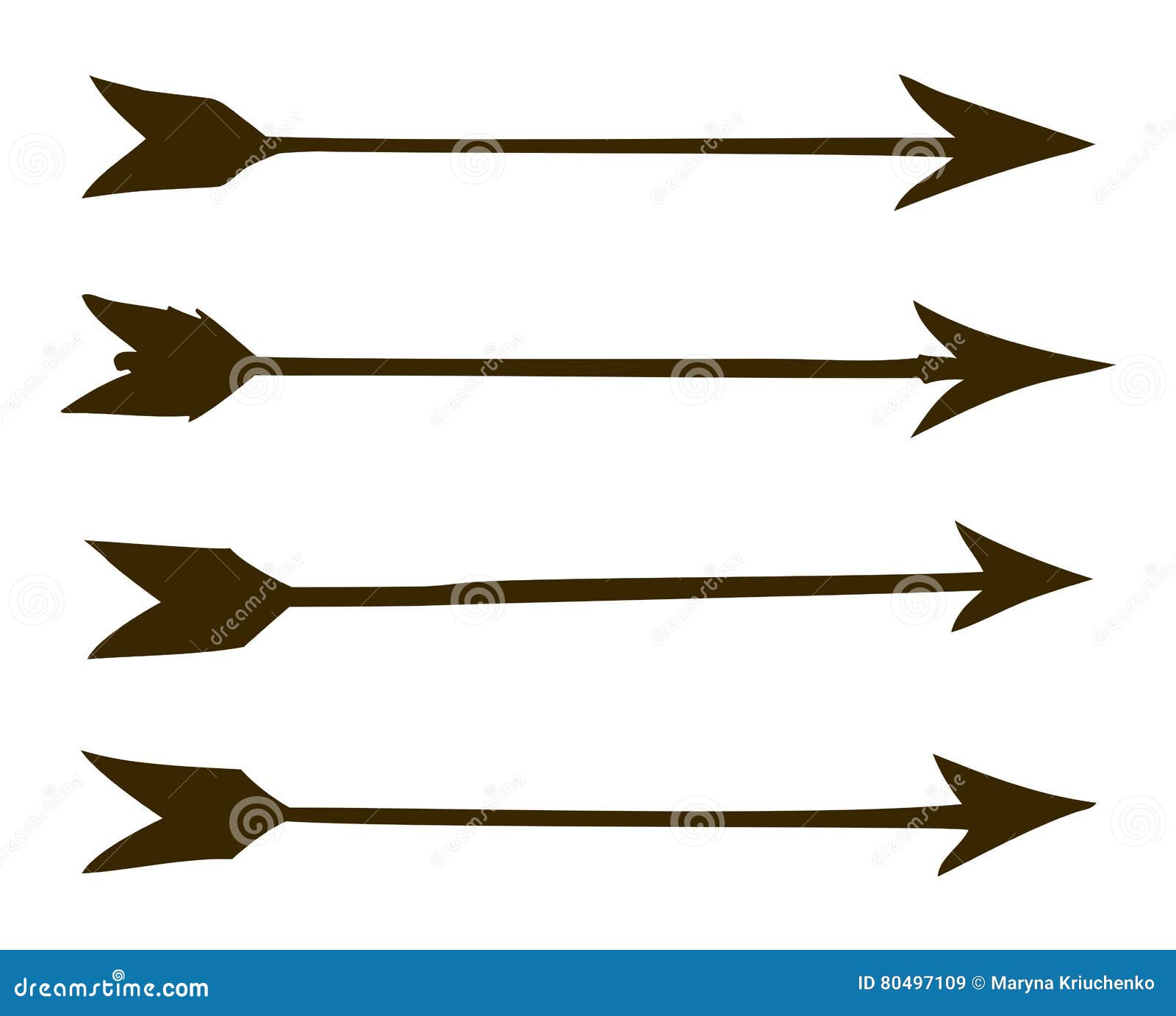 Pijlen Vector tekening vector illustratie. Illustration of doekje ...