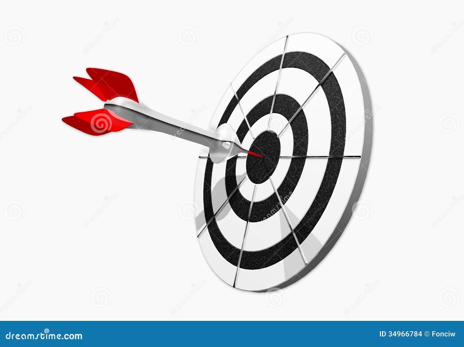 Pijltje op doel stock illustratie. Illustration of pijlen - 34966784