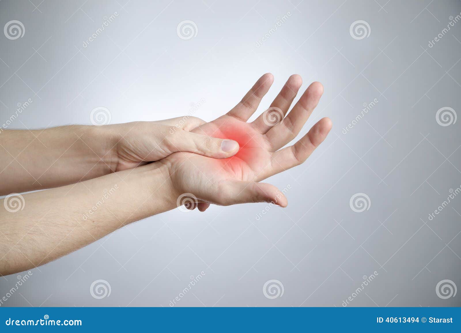 Pijn in de hand stock foto. Image of verbeterd, gezond - 40613494