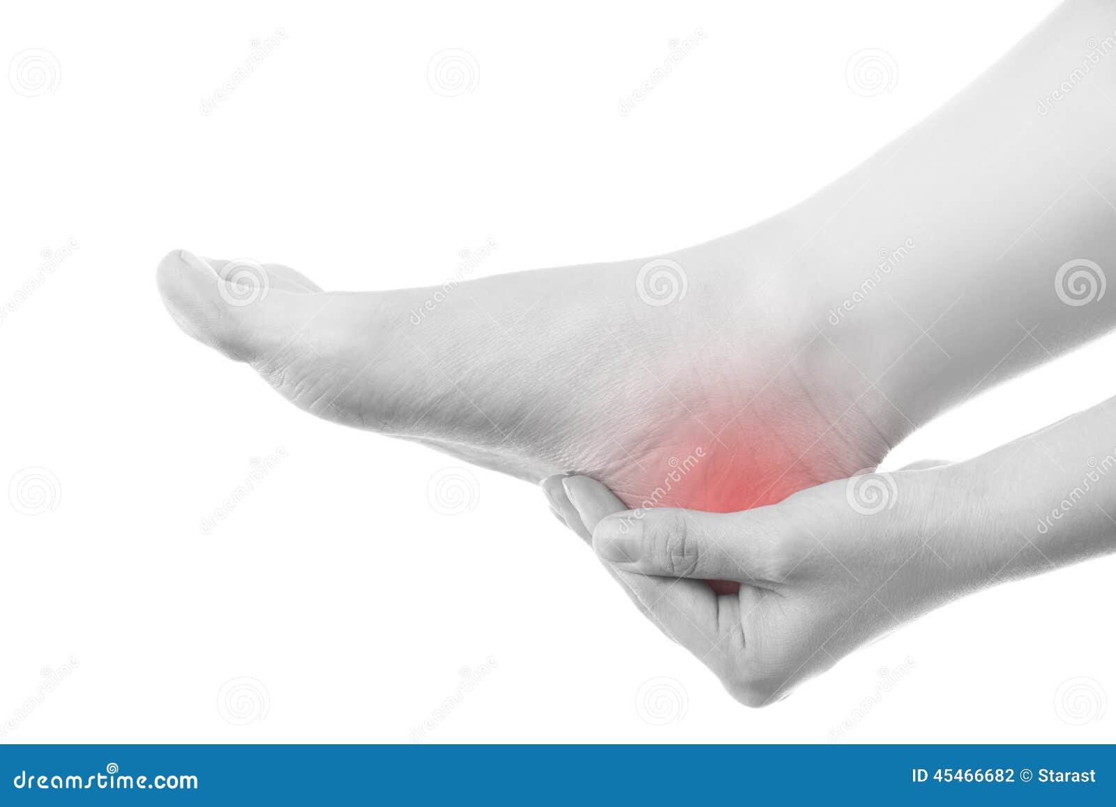 Pijn in De Vrouwelijke Voet Stock Foto - Image of geneeskunde ...