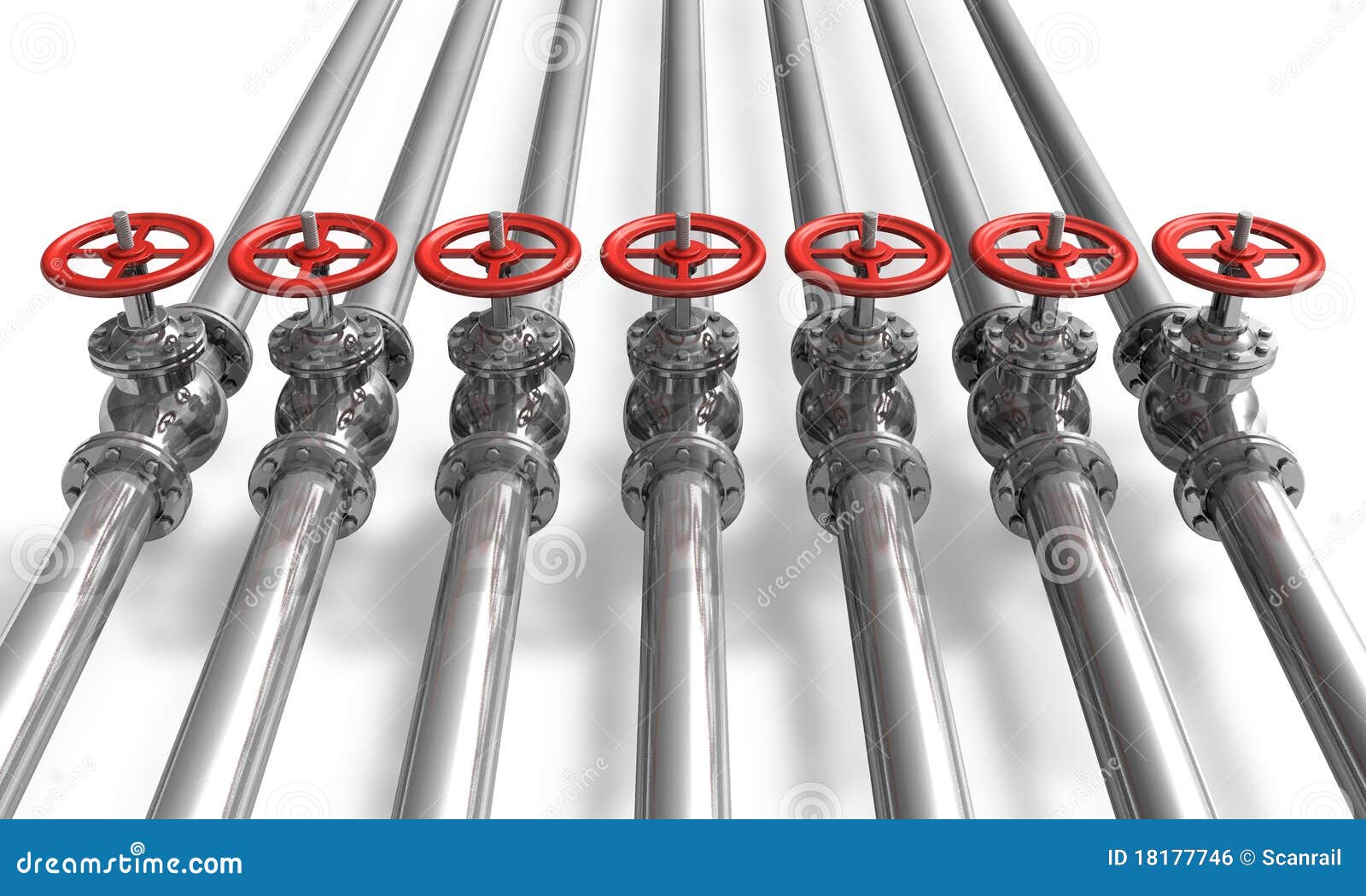 Pijpleiding met kleppen stock illustratie. Illustration of aansluting ...