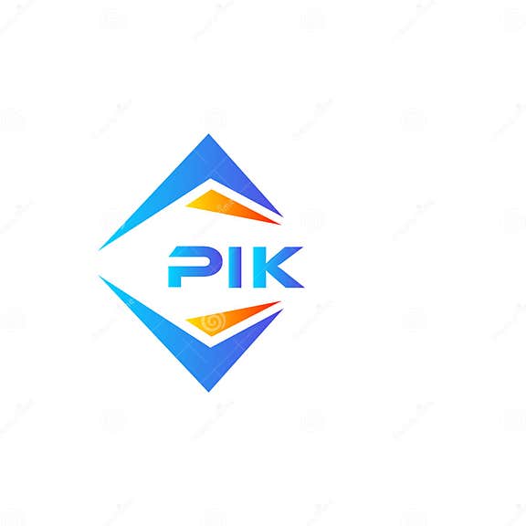 PIK Abstract Technology Logo Design on White Background. PIK Creative ...