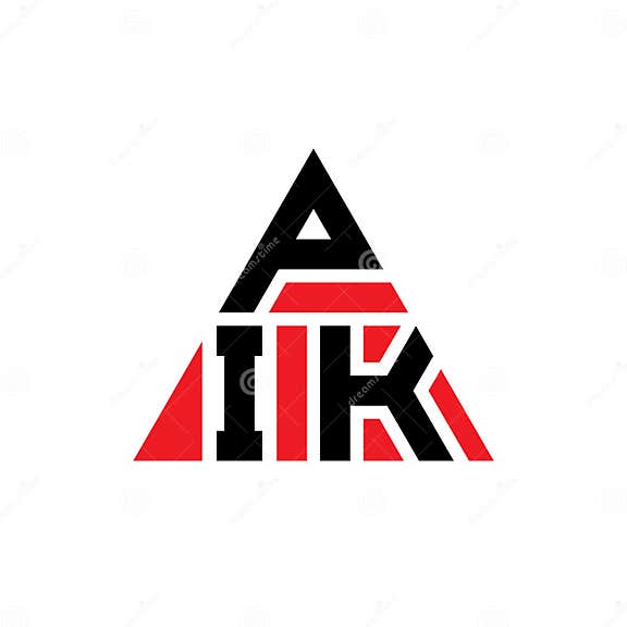 PIK Triangle Letter Logo Design with Triangle Shape. PIK Triangle Logo ...