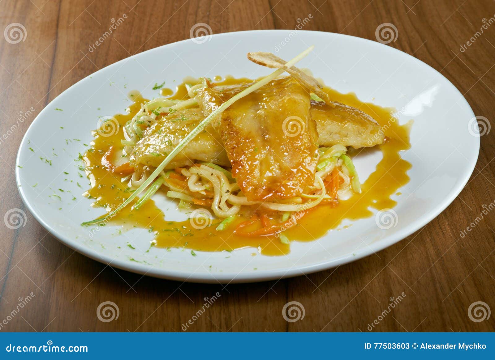 Pike-perch fillet stock image. Image of fried, nutrition - 77503603