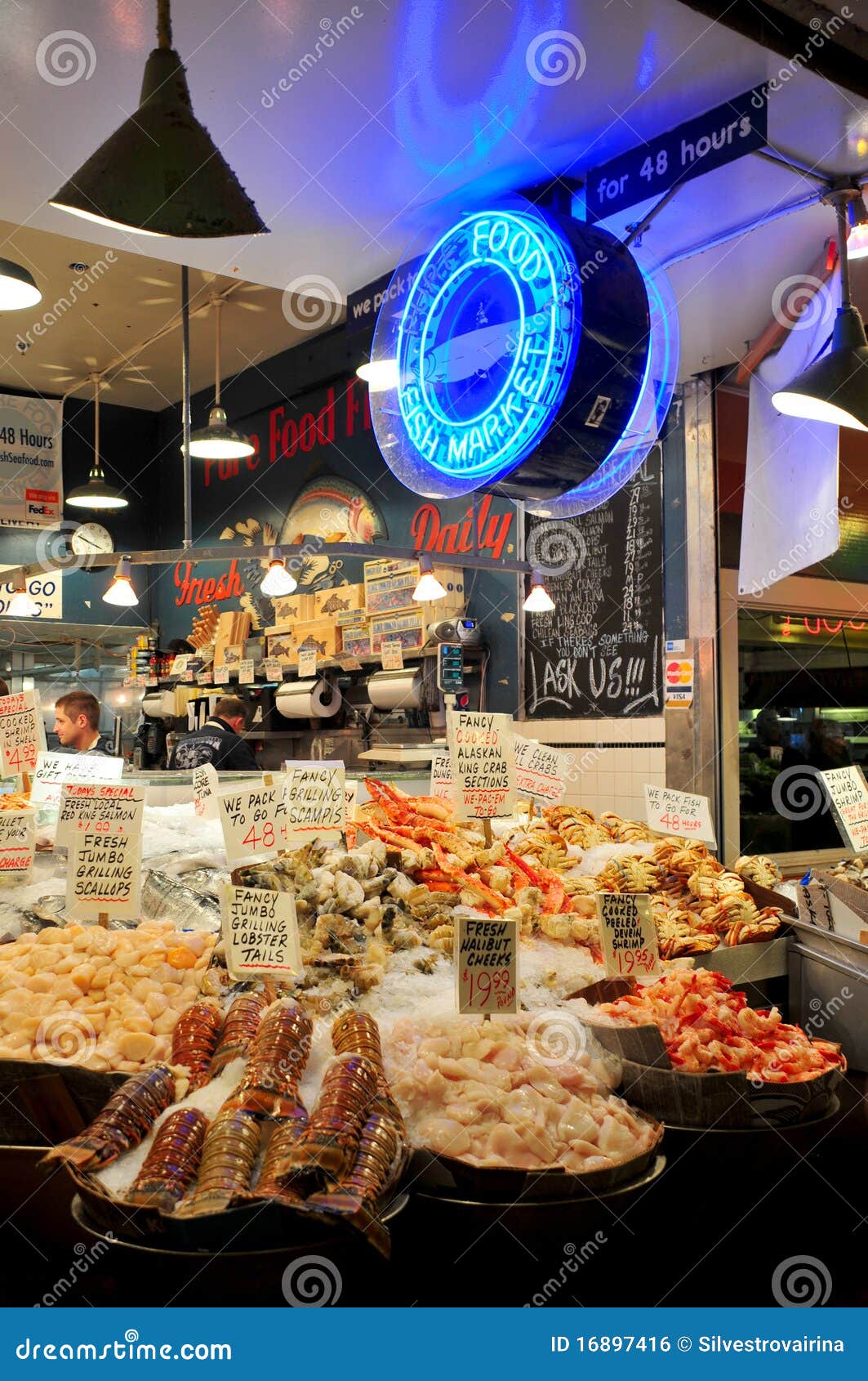 Pike Place Fish Market editorial photo. Image of farmers - 16897416