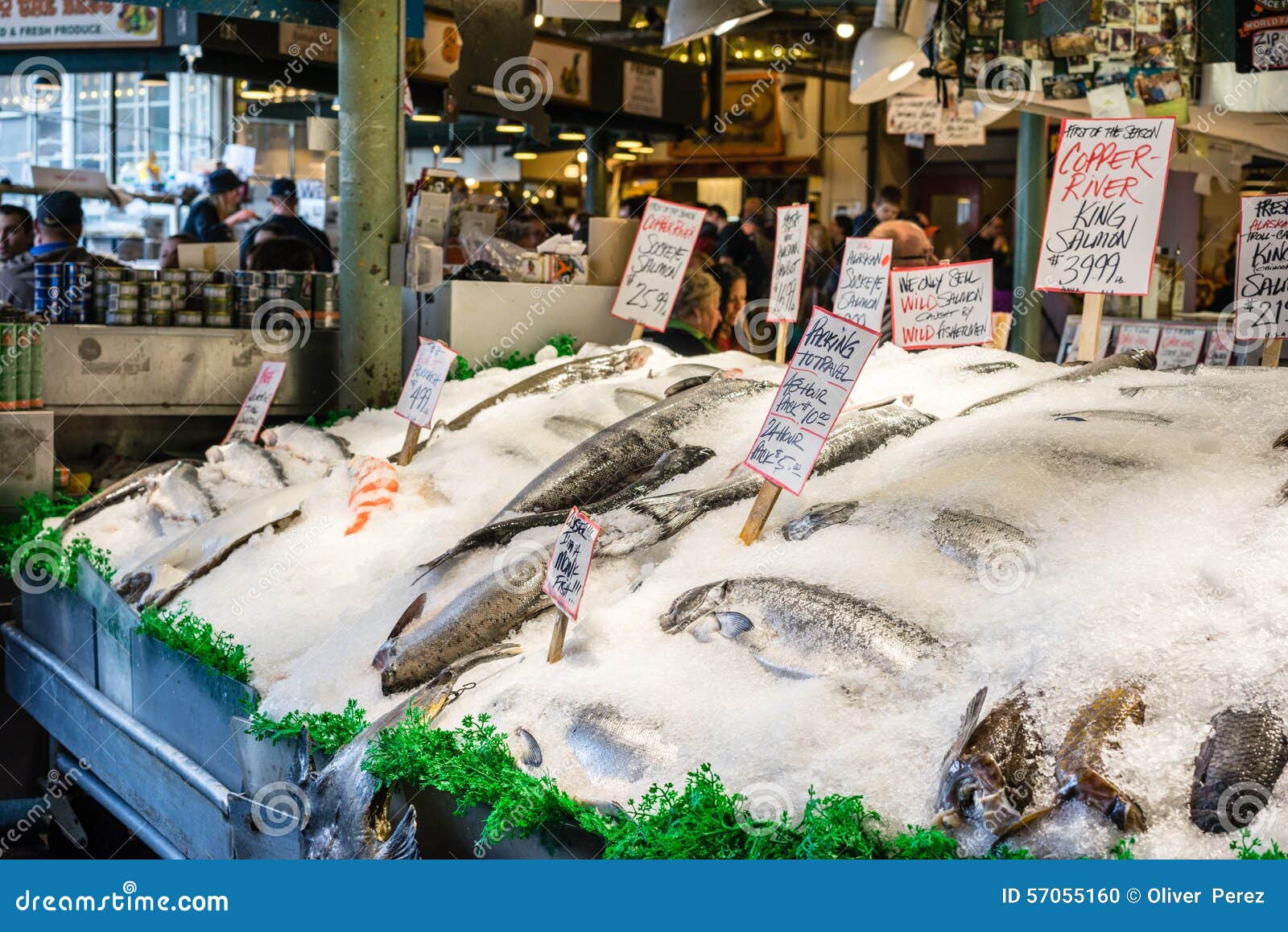 Pike Place Fish Market editorial image. Image of place - 57055160