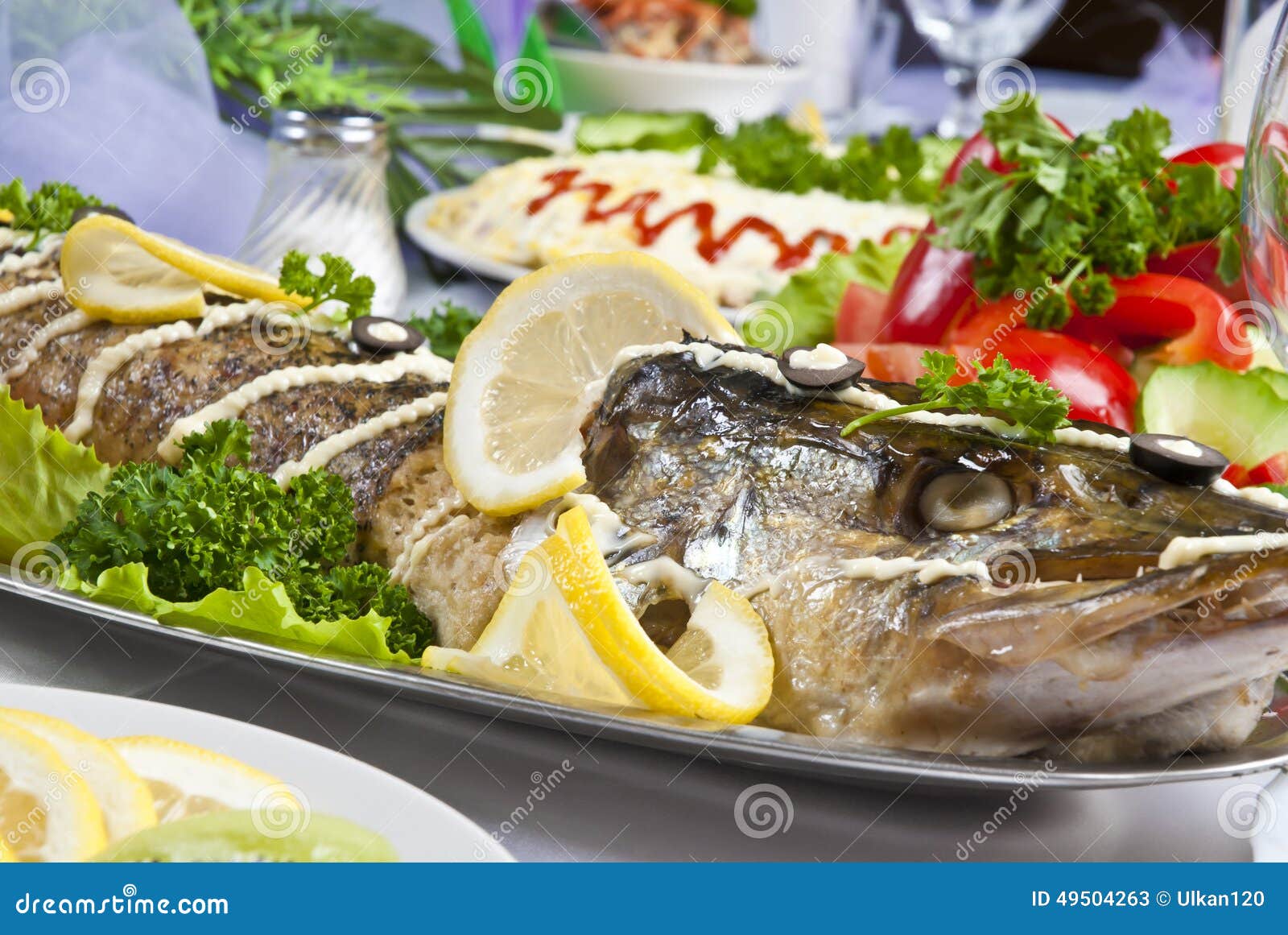 Raw Pike Prepared For Cooking Royalty-Free Stock Photo | CartoonDealer ...