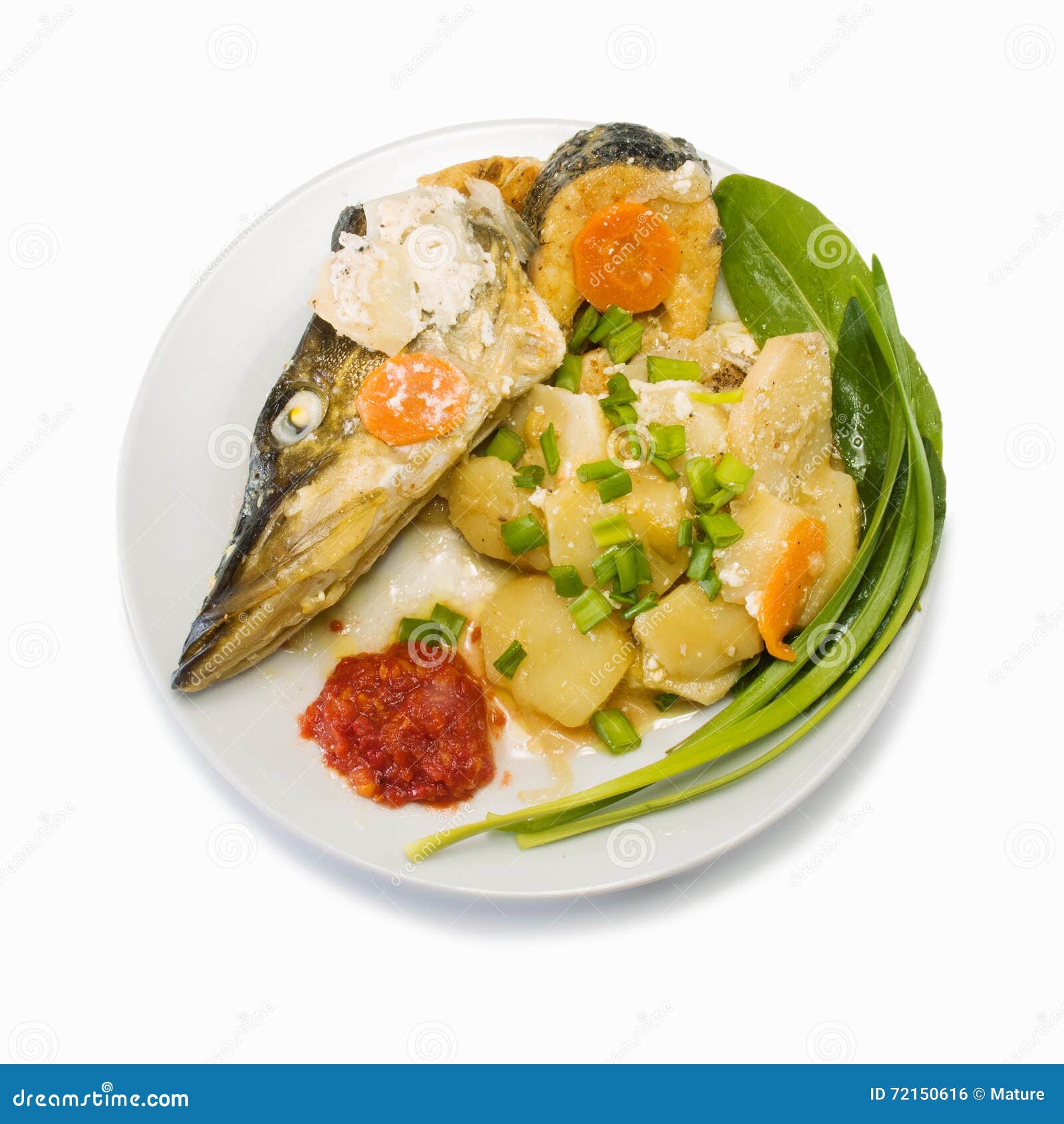Raw Pike Prepared For Cooking Royalty-Free Stock Photo | CartoonDealer ...