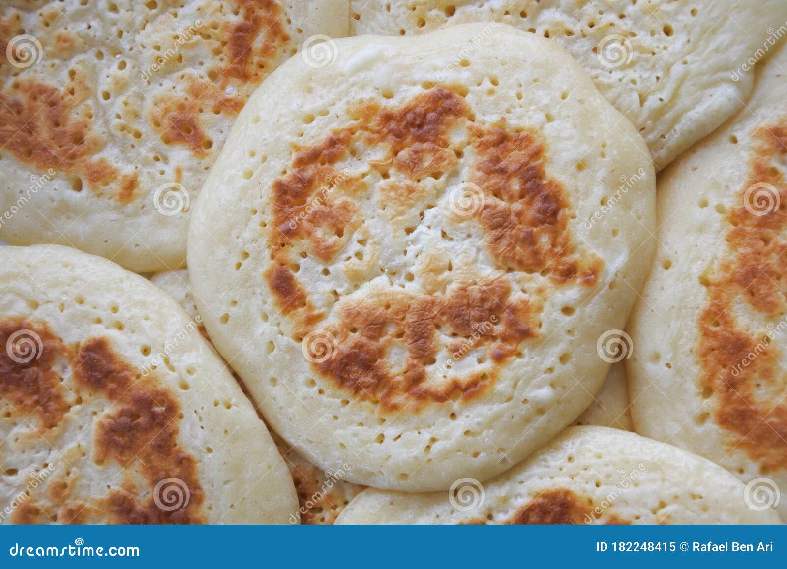 Above View of Pikelets Food Abstract Background Stock Image - Image of ...