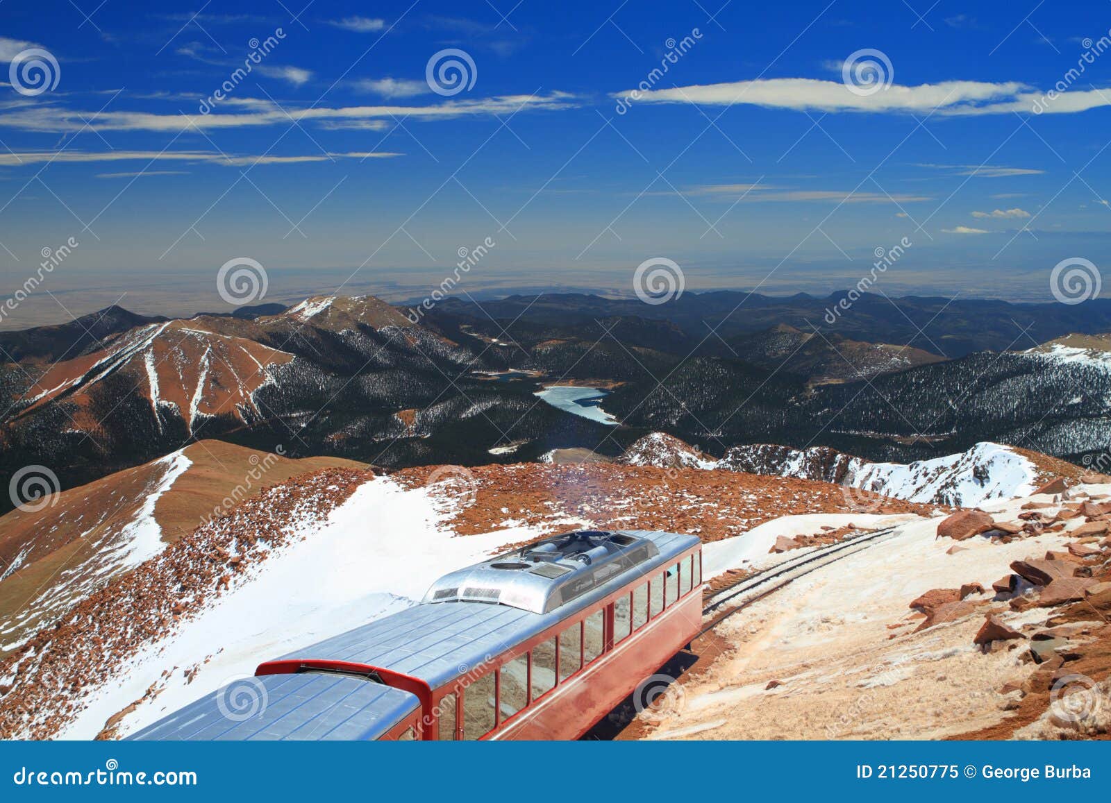 Pikes Peak Train stock image. Image of spring, landscape - 21250775
