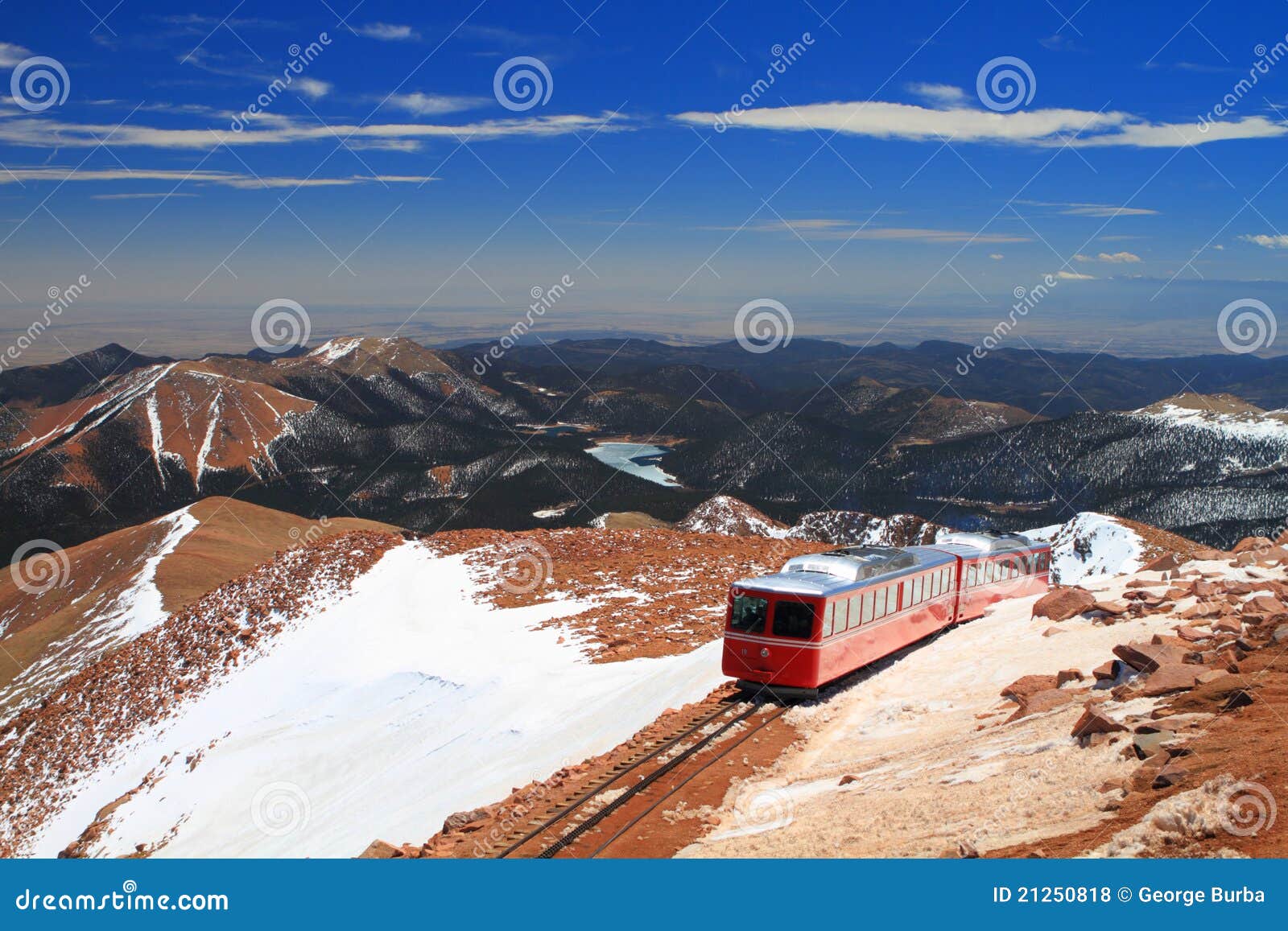 Pikes Peak Train stock photo. Image of nostalgic, lake - 21250818