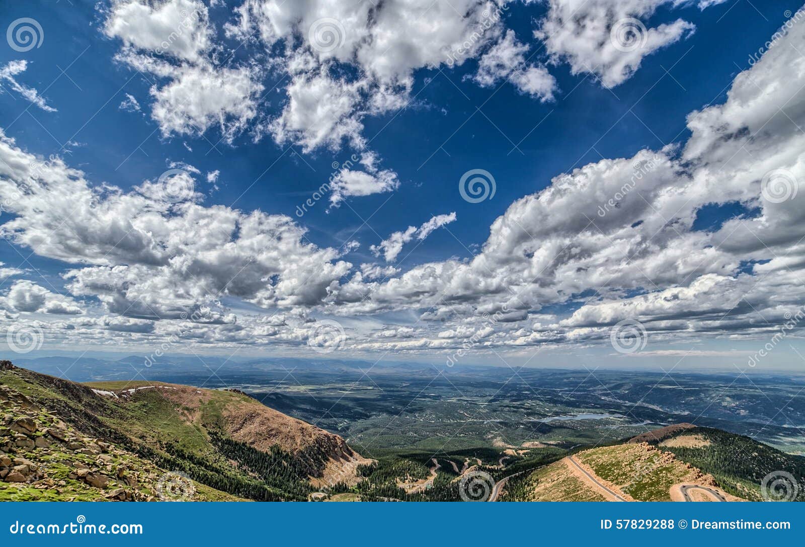 Pikes Peak Cog Train From Top Of Pike Peak, Colorado Springs, CO ...