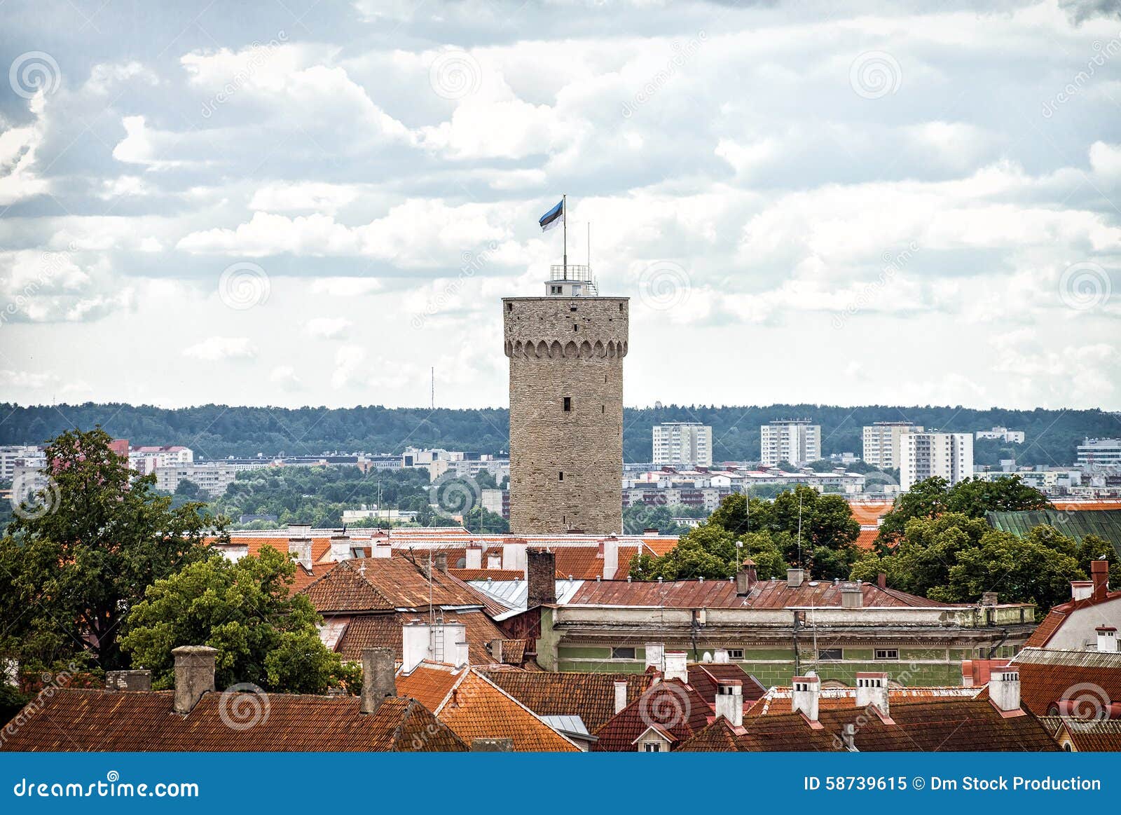 Pikk Hermann. stock image. Image of estonian, high, historical - 58739615
