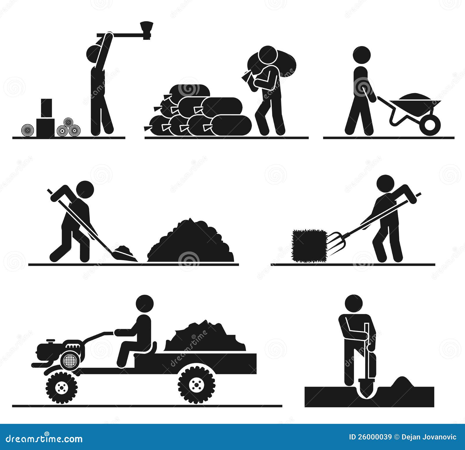 PIKTOGRAM stock vector. Illustration of country, farmer - 26000039