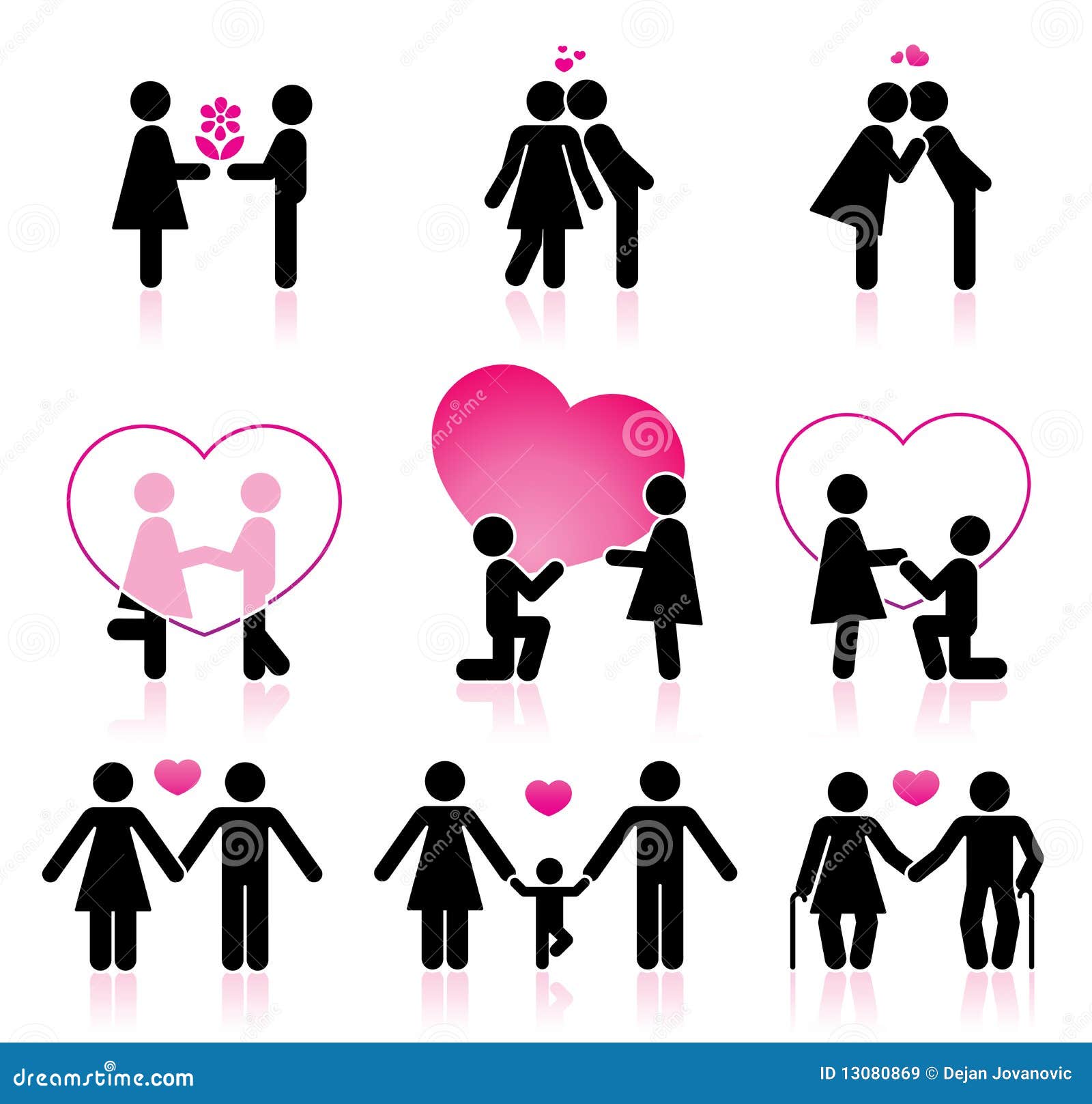 Piktogramme vektor abbildung. Illustration von flirten - 13080869