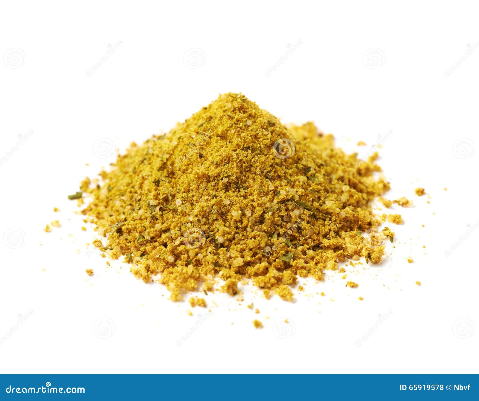 Pila De Condimento Amarillo Del Curry Aislado Foto de archivo - Imagen ...