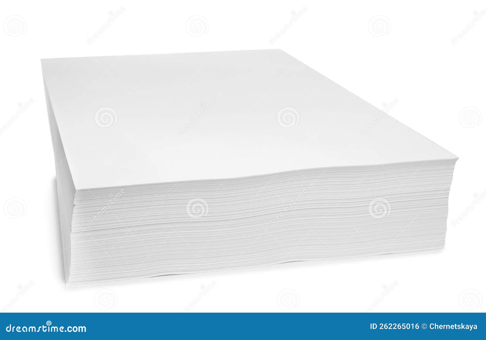 Pila De Hojas De Papel Aisladas En Blanco Foto de archivo - Imagen de ...