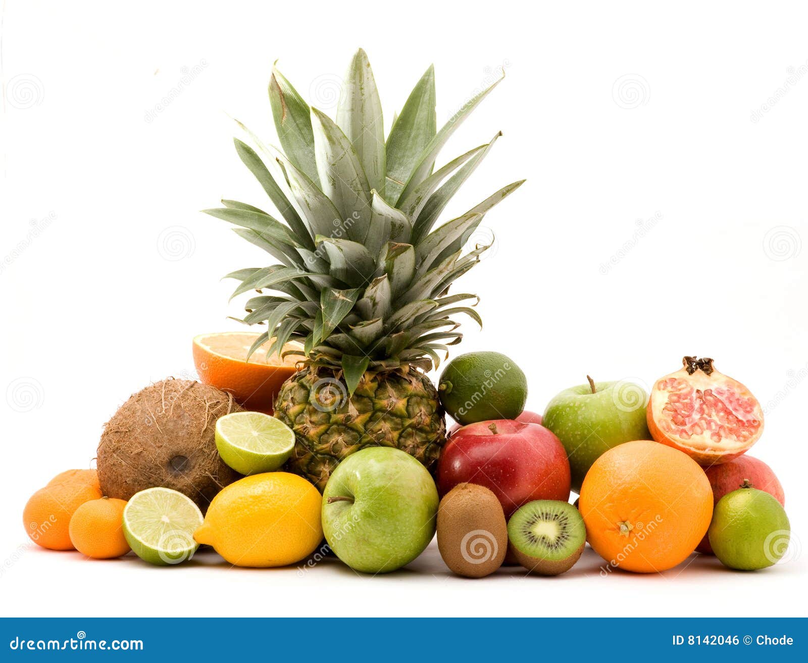 Pila de la fruta foto de archivo. Imagen de sano, granada - 8142046