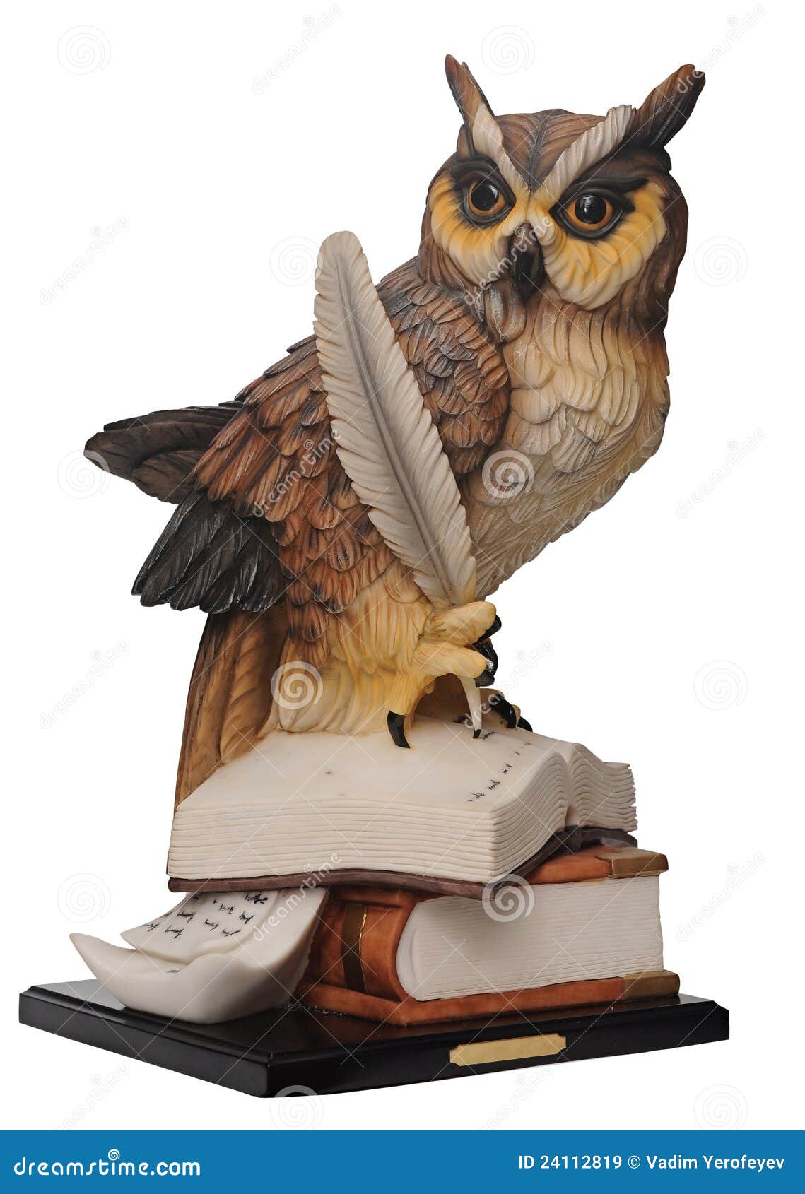 Pila de libros y del buho imagen de archivo. Imagen de papel - 24112819