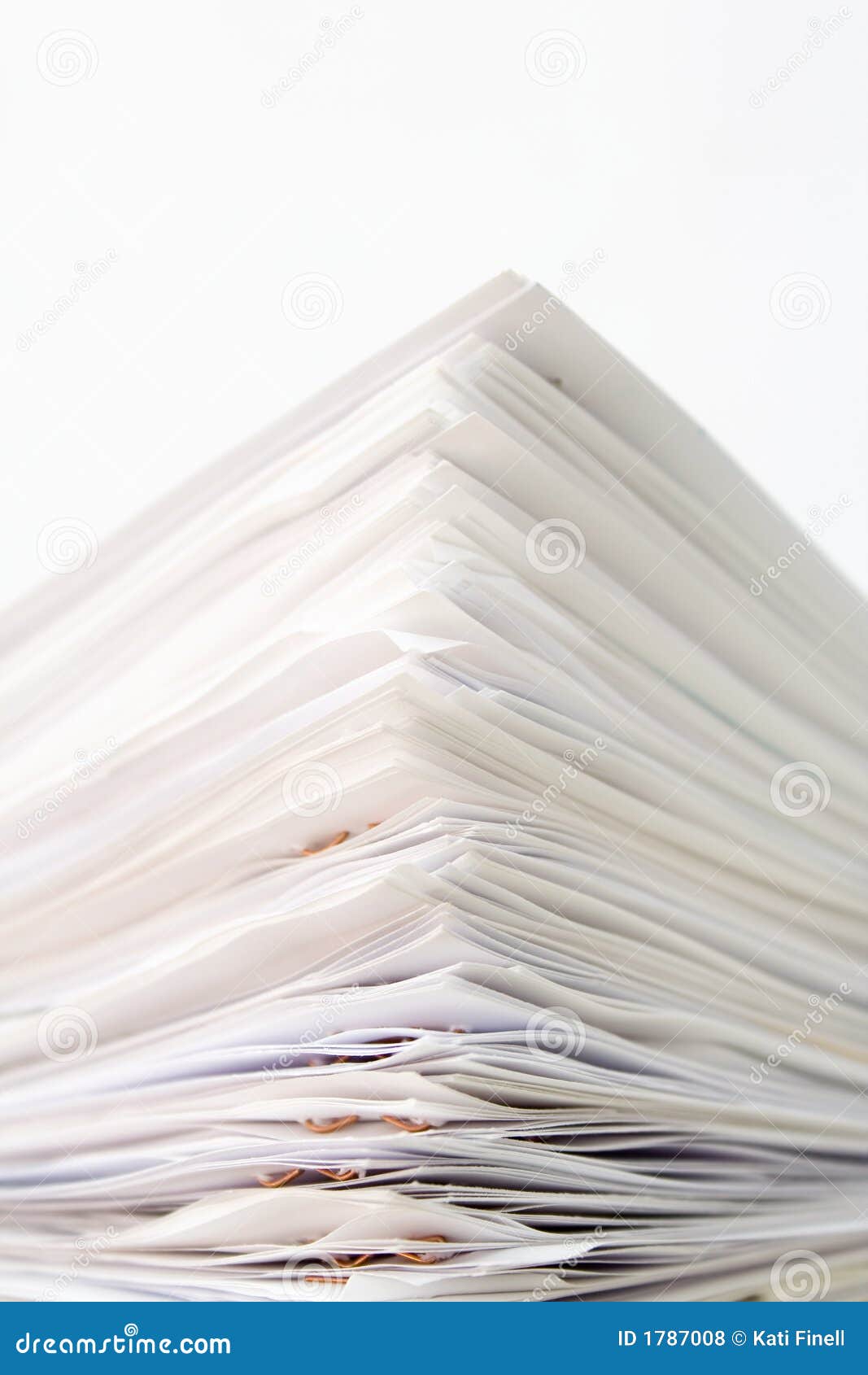 Pila de papeles foto de archivo. Imagen de ficheros, documentos - 1787008