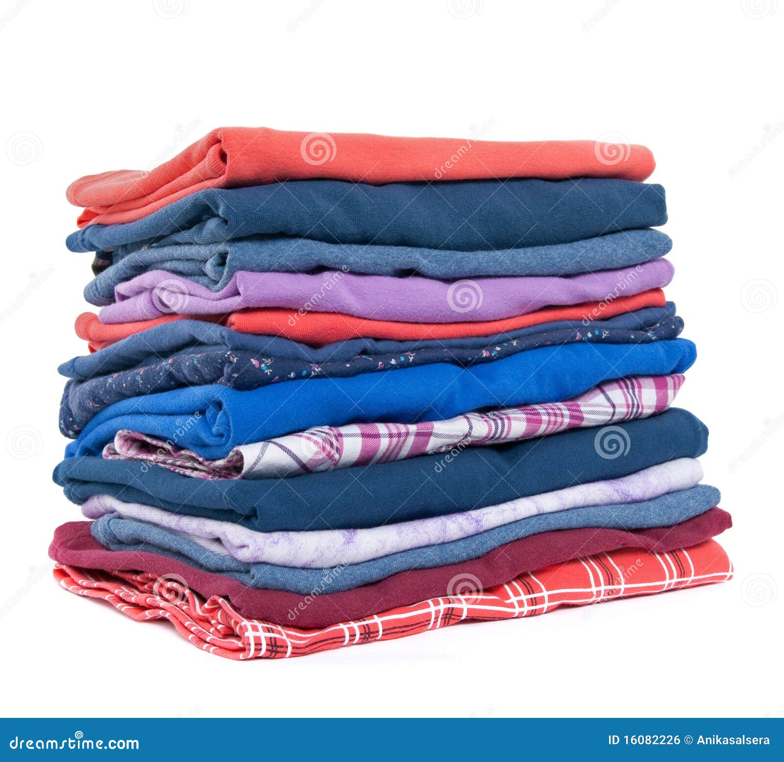 Pila de ropa colorida foto de archivo. Imagen de multicolor - 16082226