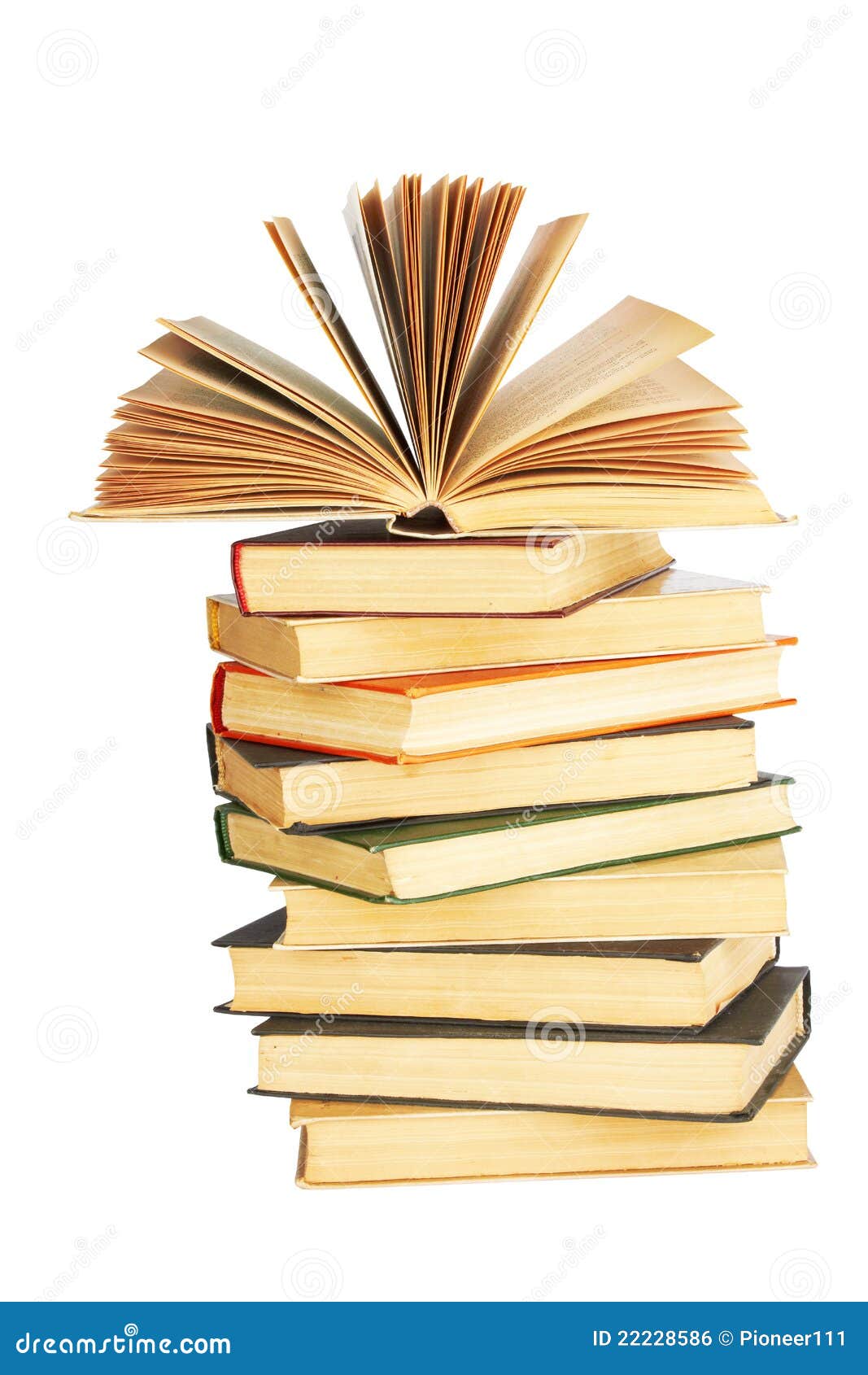 Pila di libri fotografia stock. Immagine di mattina, espresso - 22228586