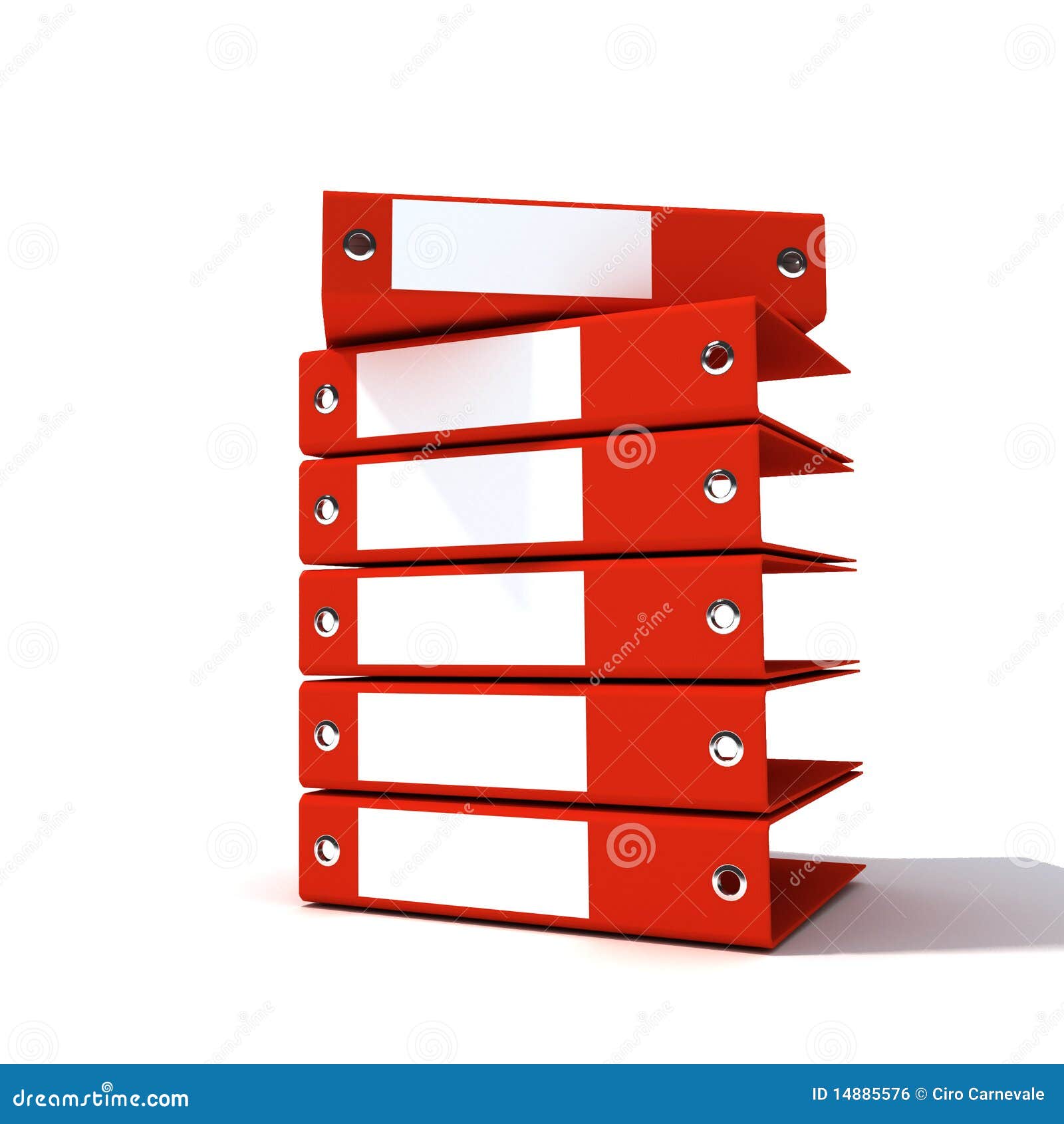 Pila Di Raccoglitori Di Anello Illustrazione di Stock - Illustrazione ...