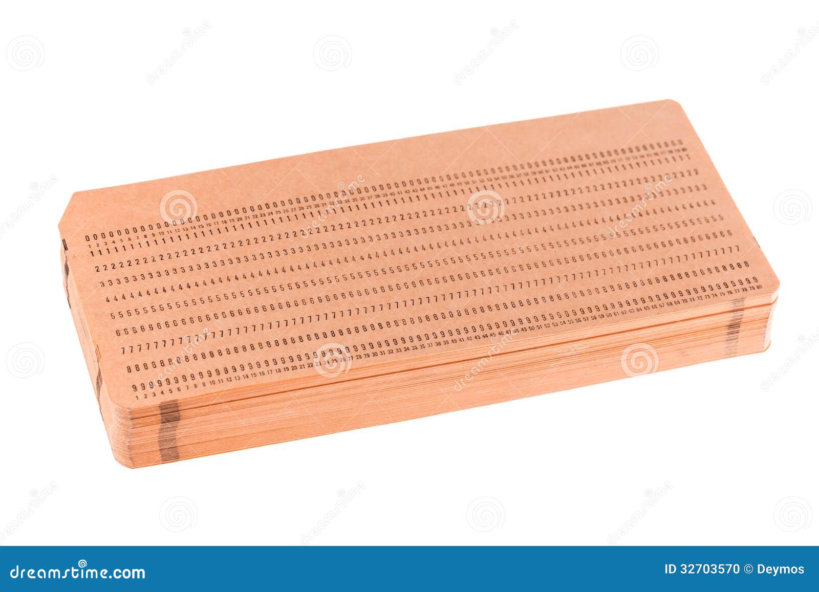 Pila Di Schede Perforate Inutilizzate D'annata Del Computer Fotografia ...