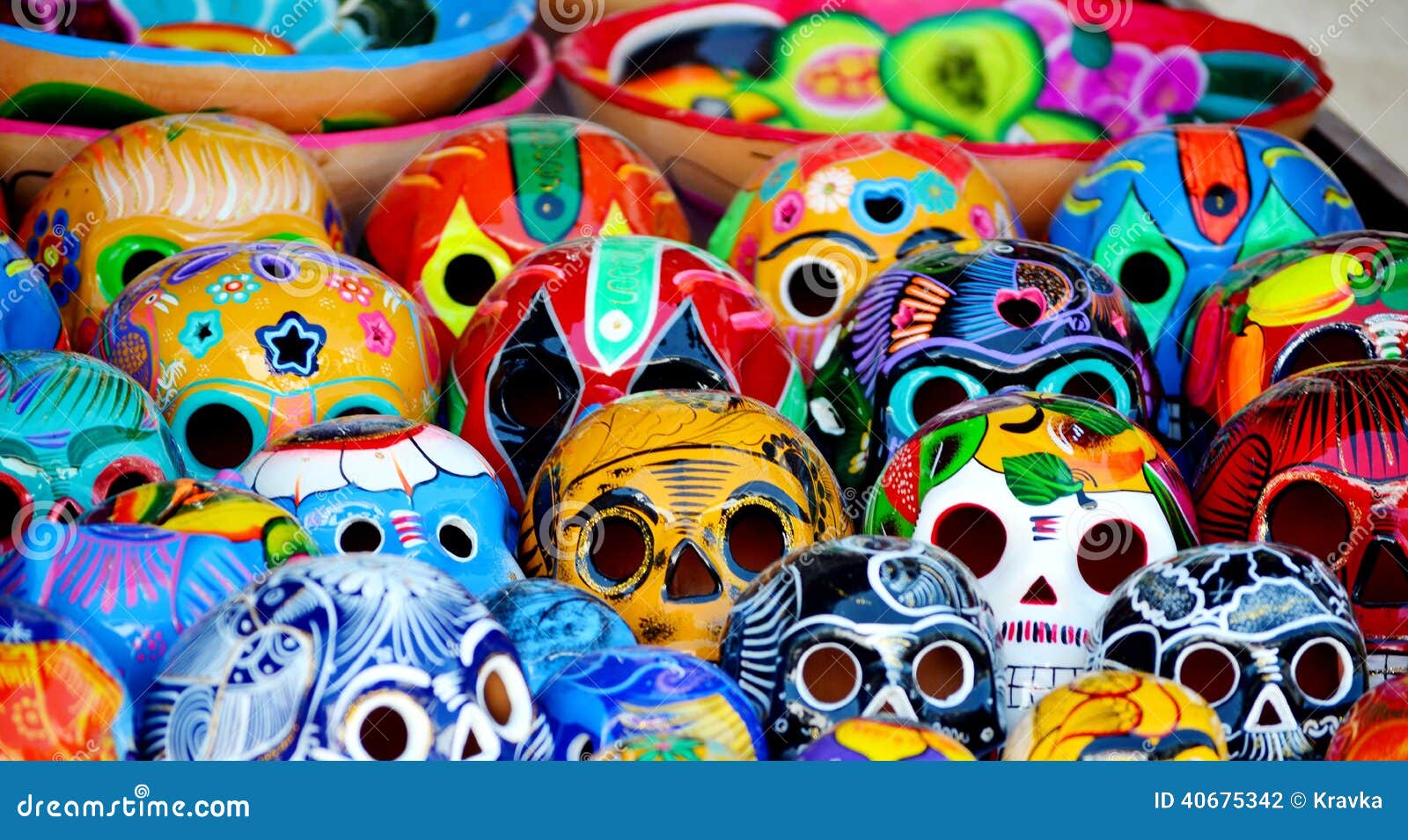 Pila mexicana de cráneos fotografía editorial. Imagen de méxico - 40675342