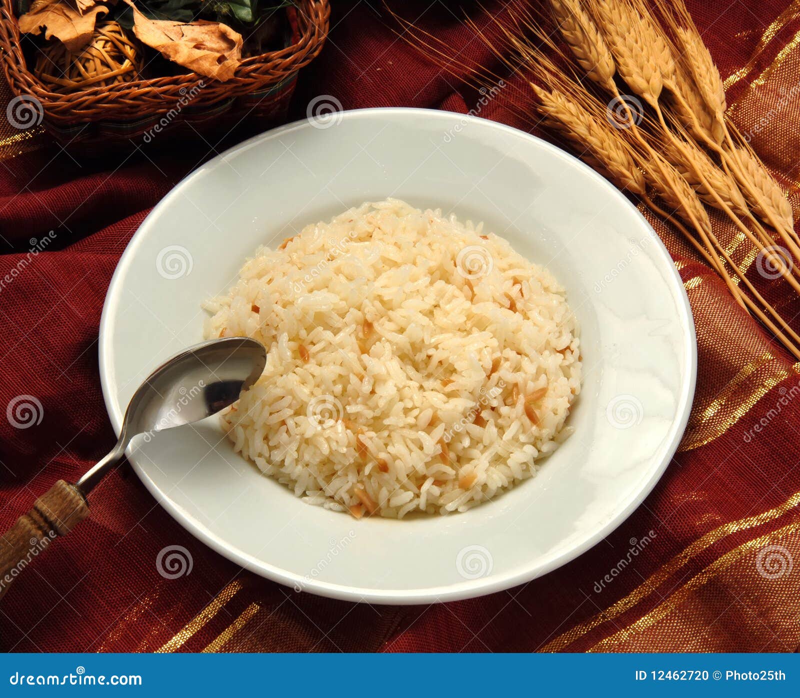 Pilaf stock photo. Image of service, spoon, fresh, serve - 12462720
