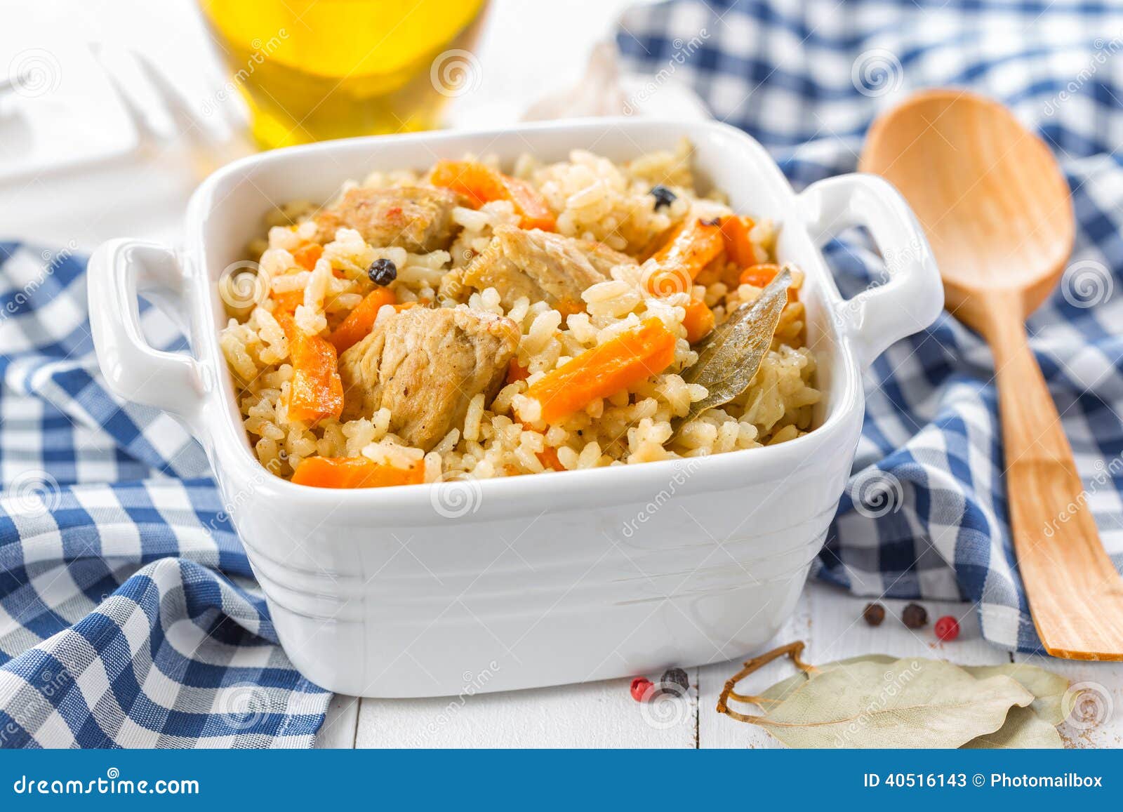 Pilaf stock image. Image of indian, dinner, garlic, meal - 40516143