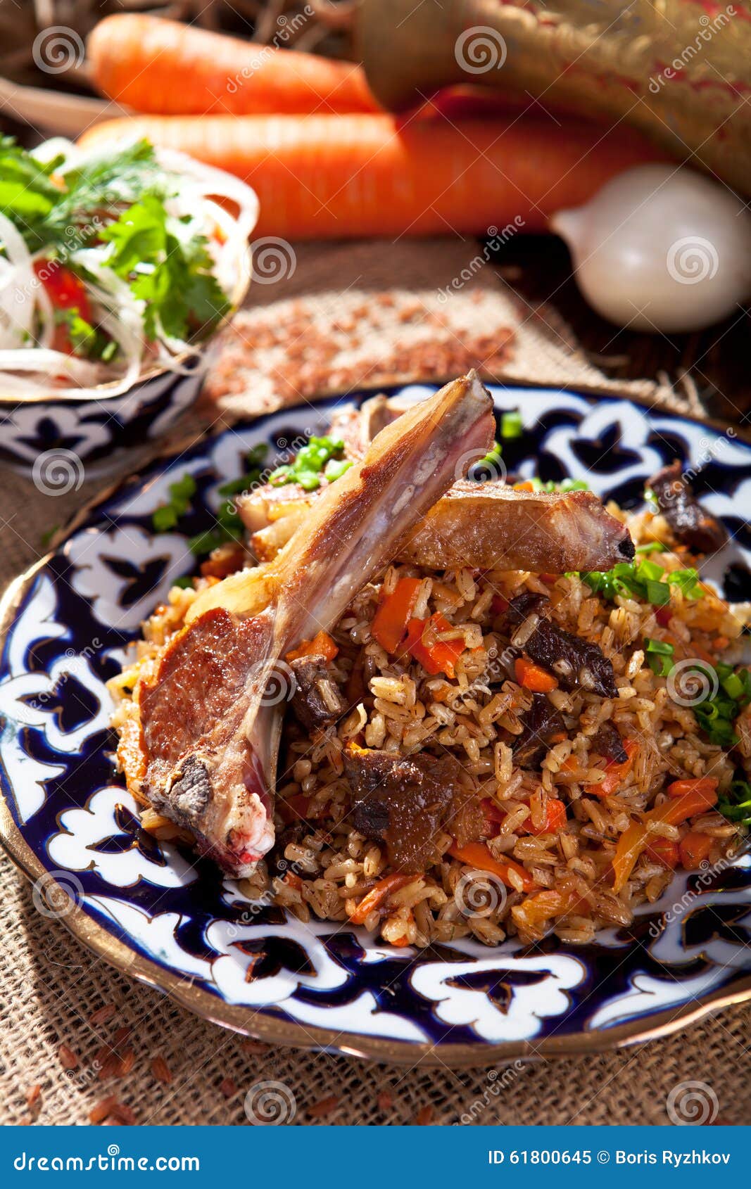Pilaf Dish stock image. Image of life, arabian, cuisine - 61800645